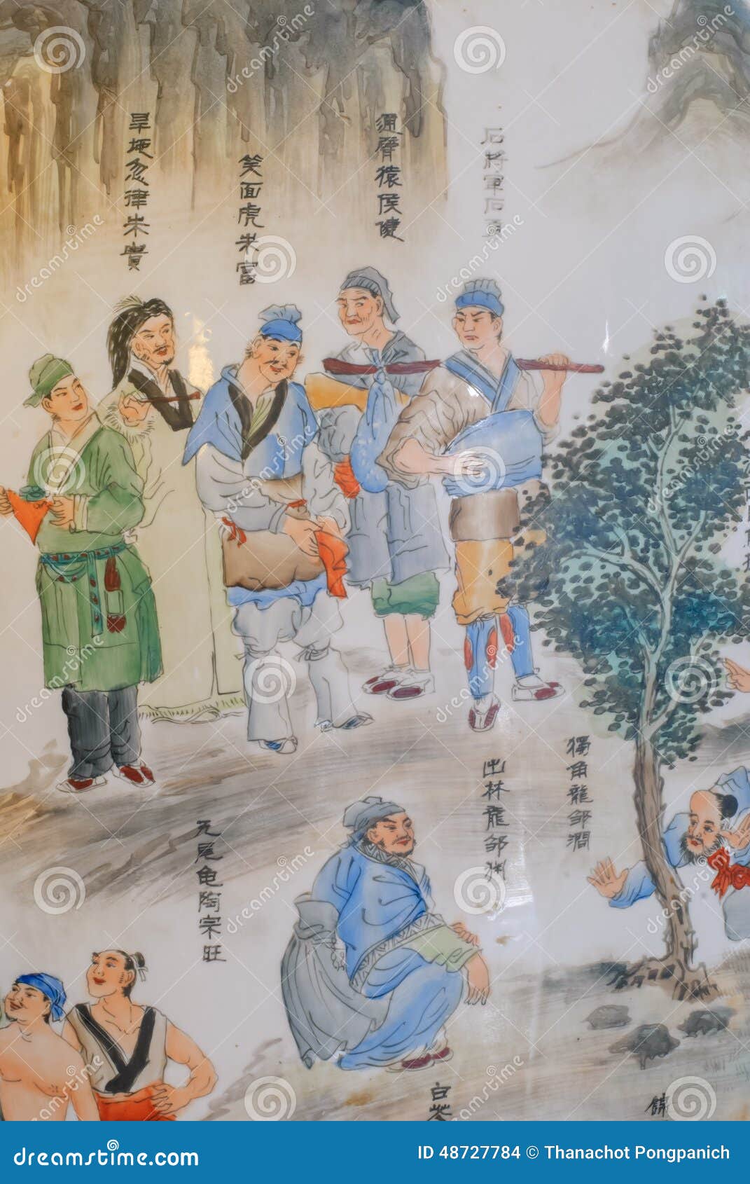 Ancient Chinese People Drawing