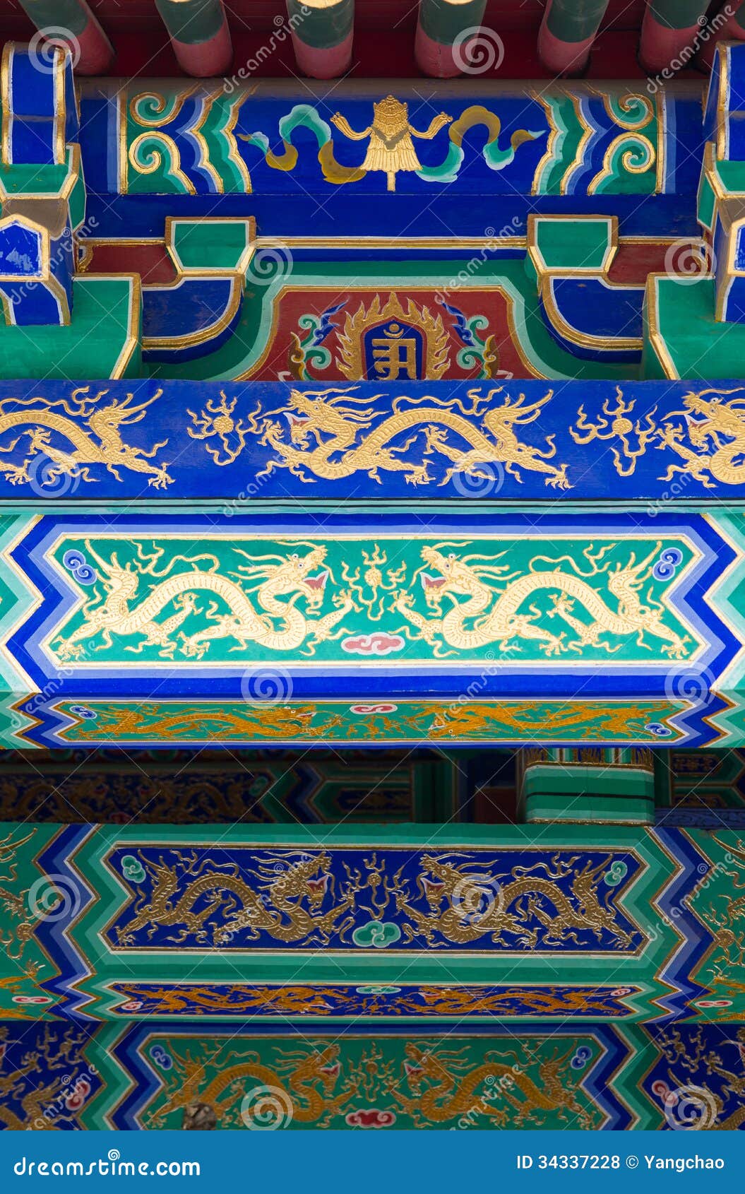Chinese classical building stock photo. Image of colorful - 34337228