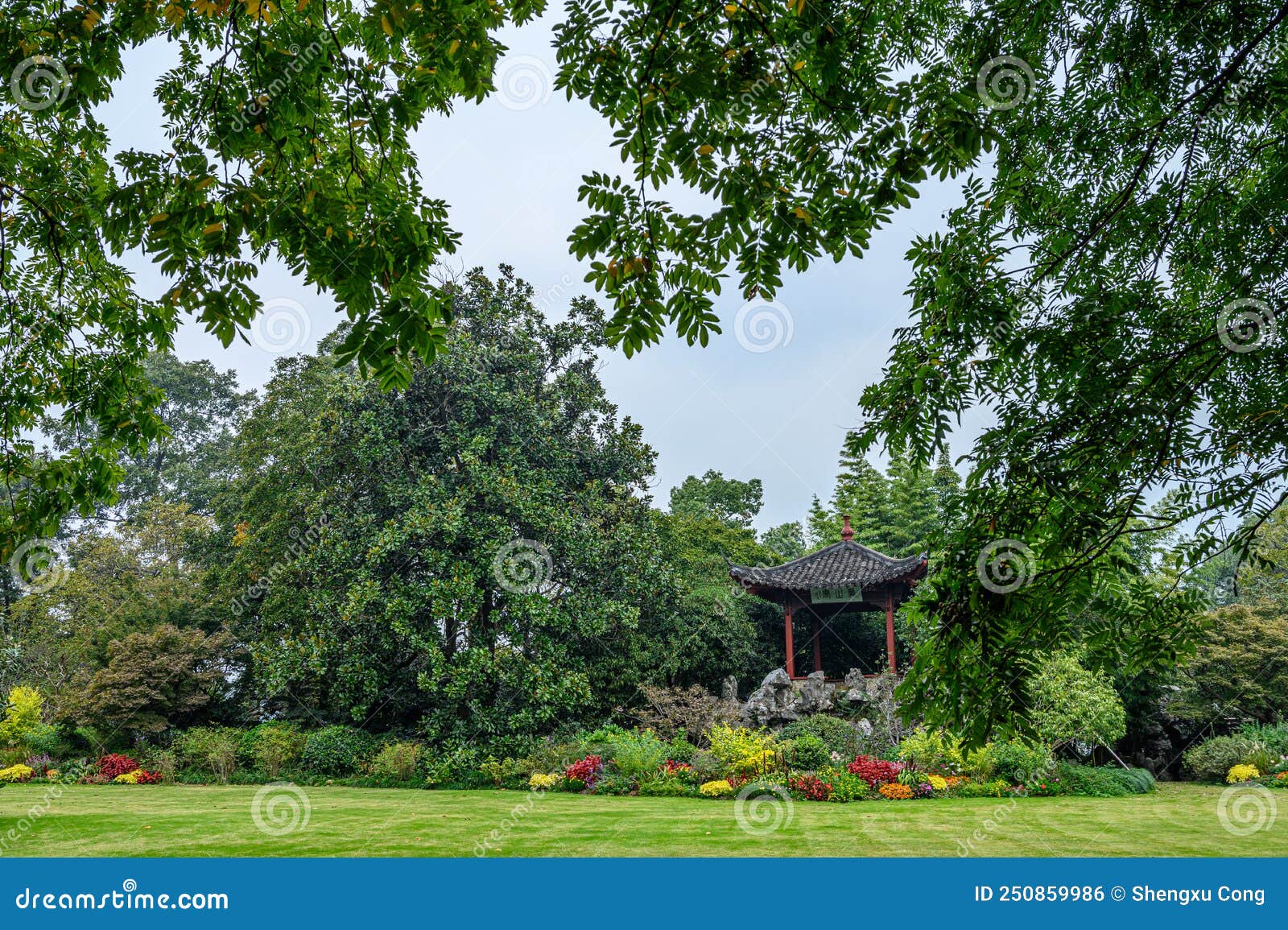 Chinese Classical Gardens stock photo. Image of forest - 250859986