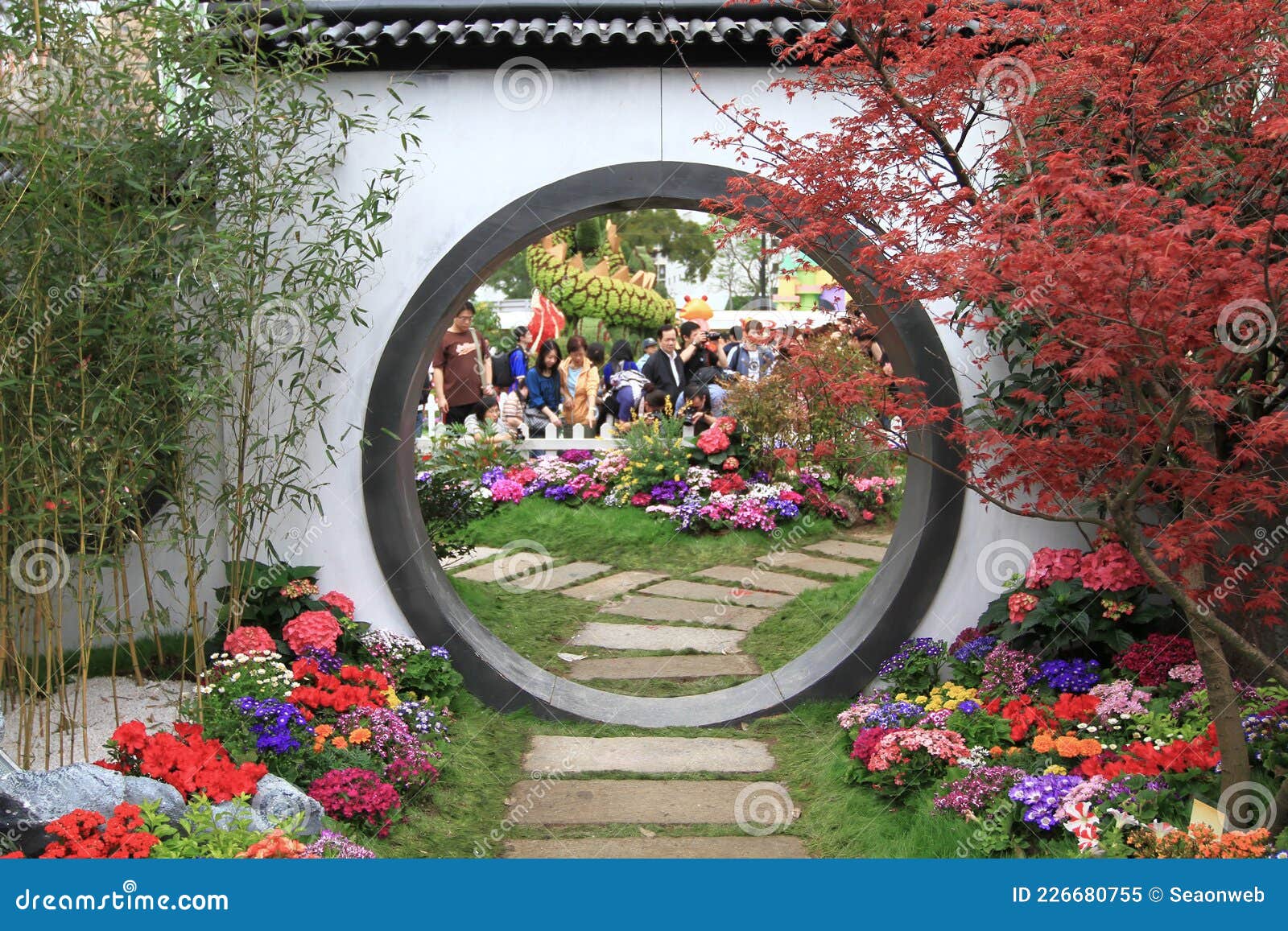 A Chinese Classical Gardens at the Spring Flower Show Editorial Image ...