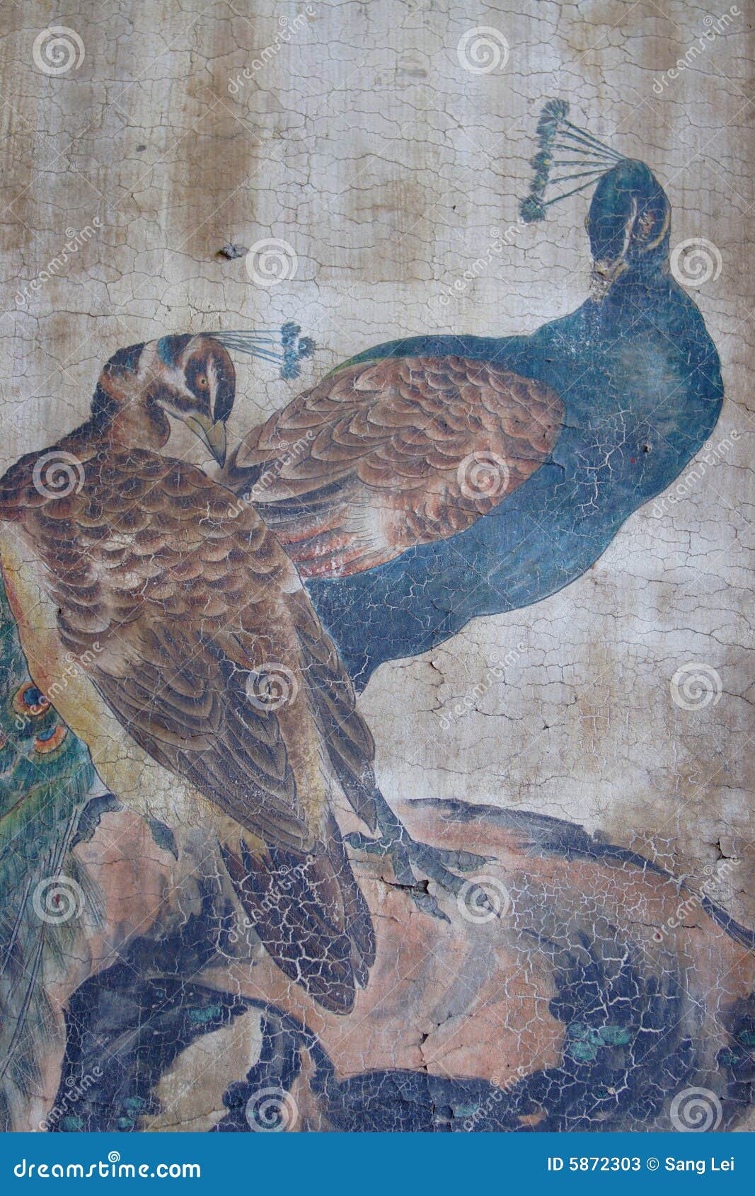 Chinese Classical Paintings In Ancient Gardens. Royalty-Free Stock ...