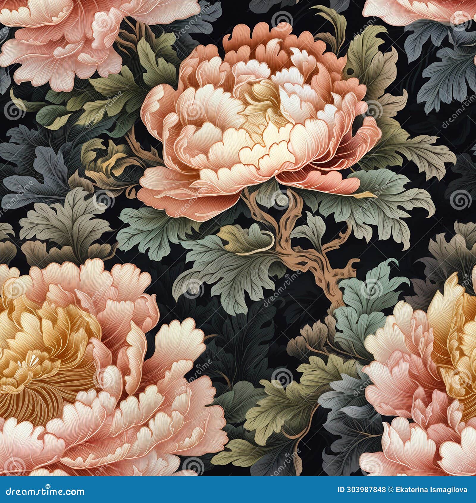 Chinese Classical Peony Embroidery,exquisite Embroidery,real Texture ...