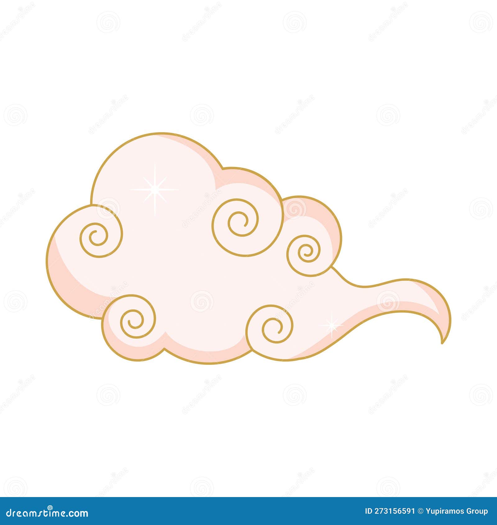 Chinese cloud icon stock vector. Illustration of element - 273156591