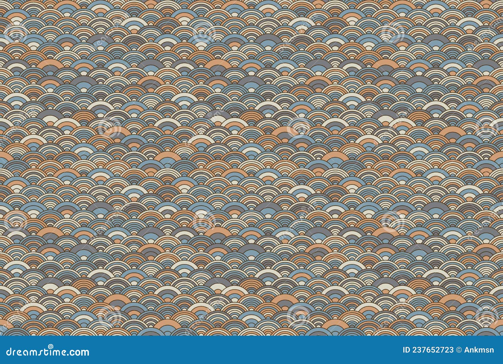 Chinese Cloud or River Seamless Pattern Vector. Traditional Asian ...