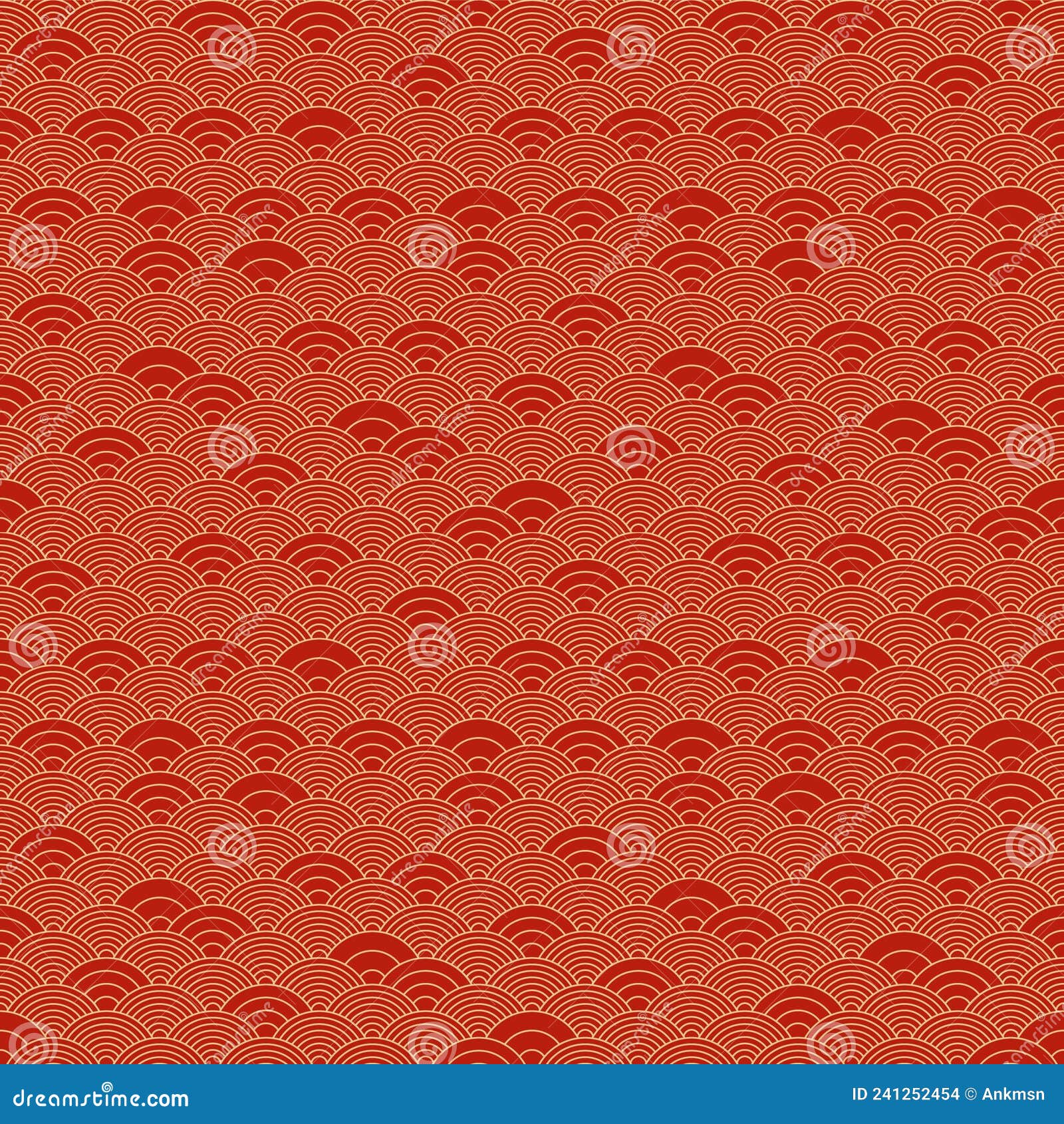 Chinese Cloud or River Seamless Pattern Vector. Traditional Asian ...