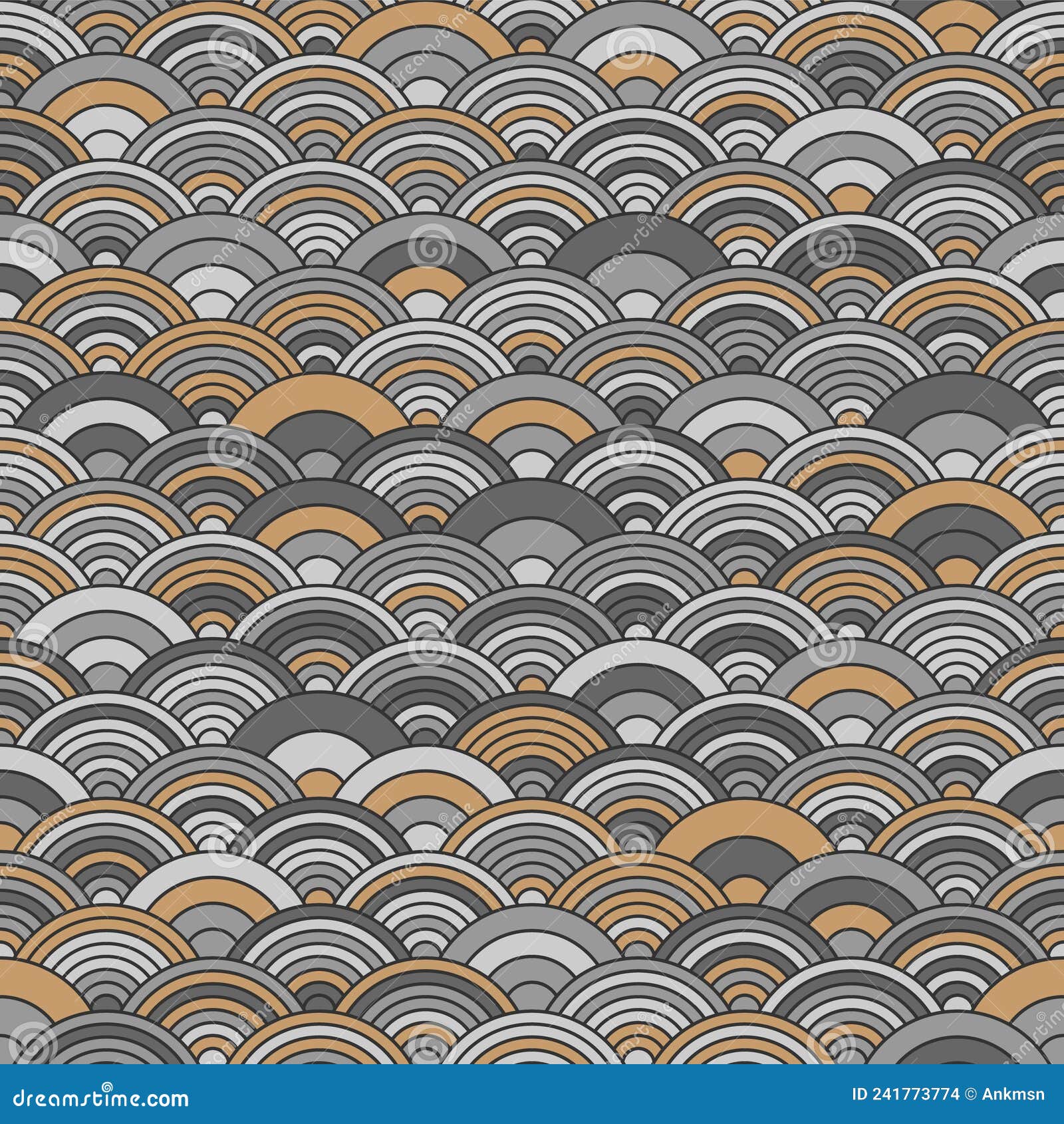 Chinese Cloud or River Seamless Pattern Vector. Traditional Asian Background Witrh Abstract ...