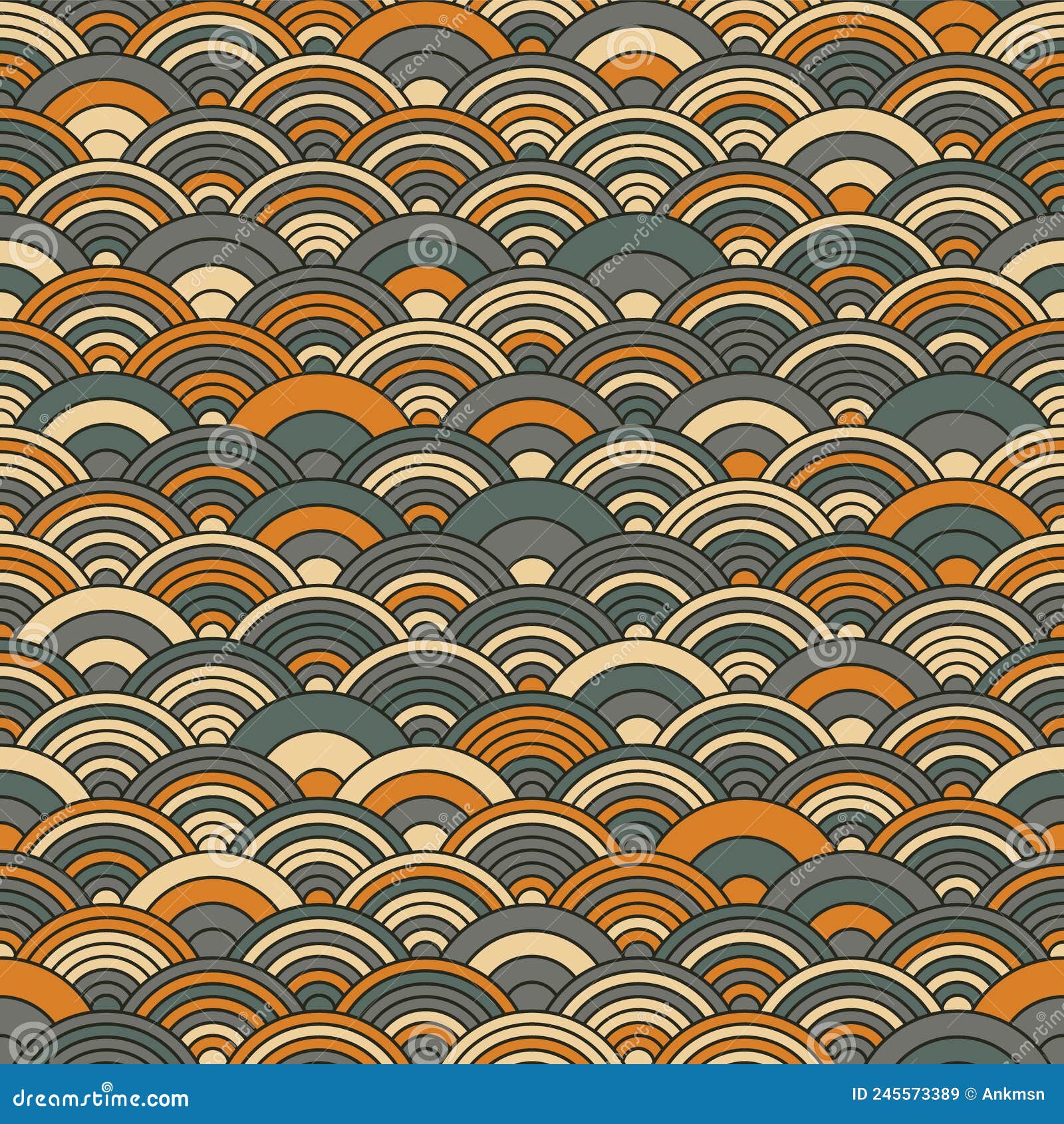 Chinese Cloud or River Seamless Pattern Vector. Traditional Asian Background Witrh Abstract ...