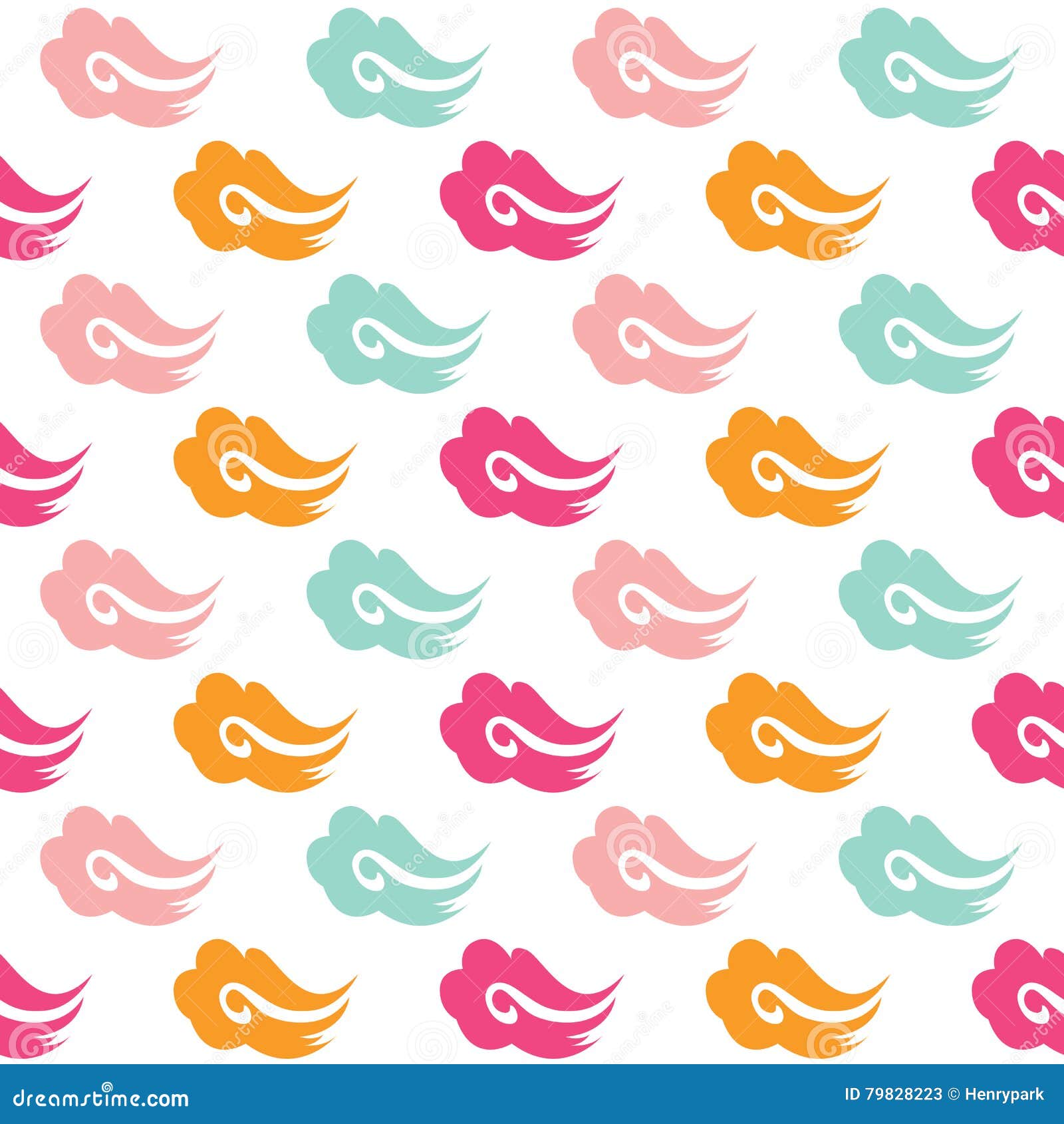 Chinese cloud seamless stock vector. Illustration of elegant - 79828223