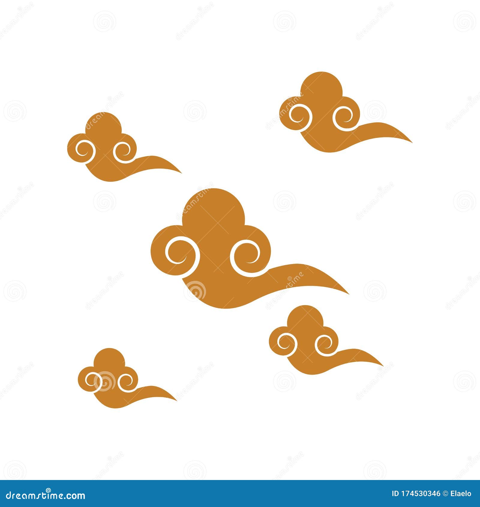 Chinese Clouds Icon Vector Illustration Design Logo Stock Vector ...