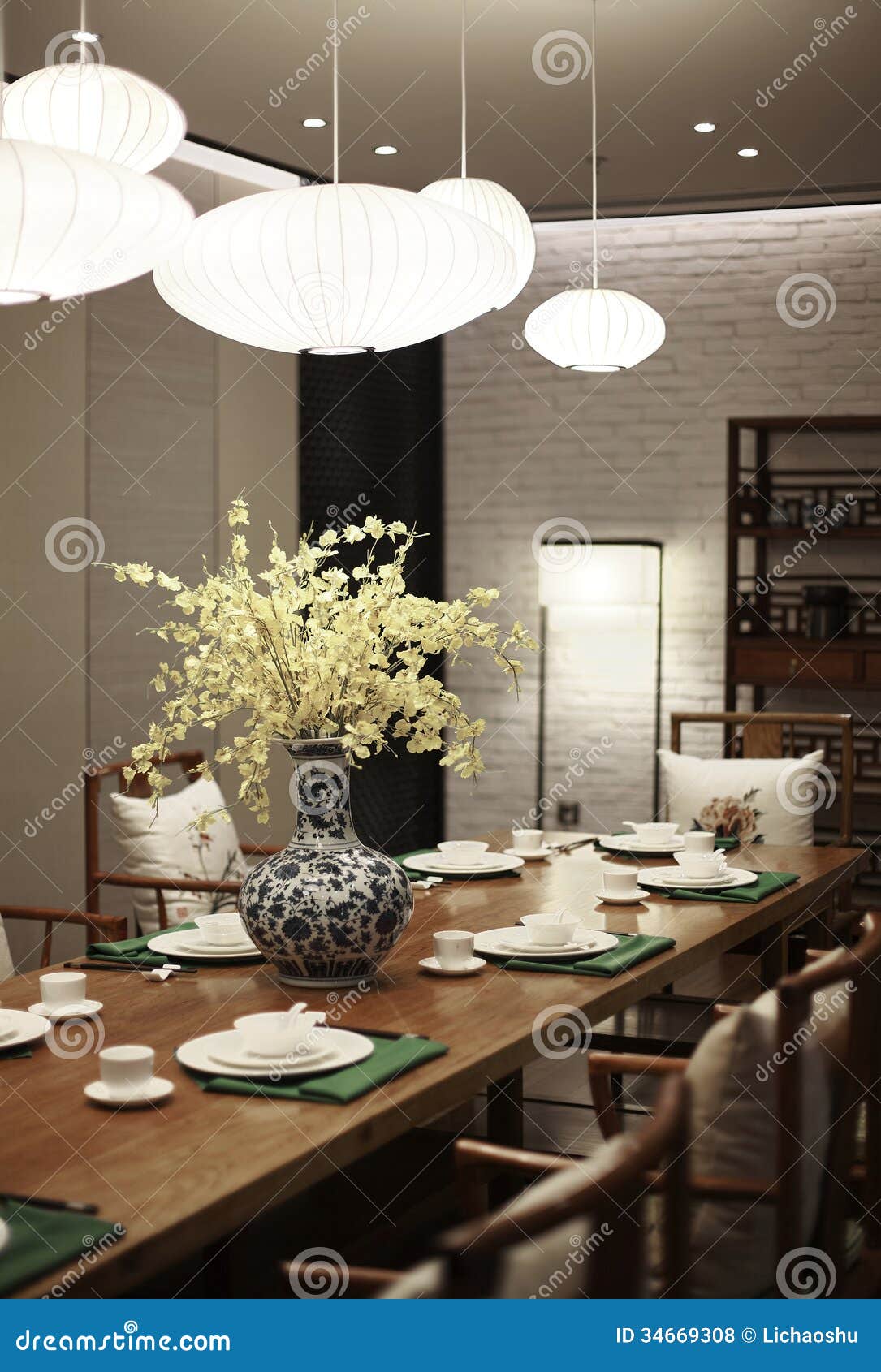 Chinese Clubhouse stock photo. Image of brown, interior - 34669308