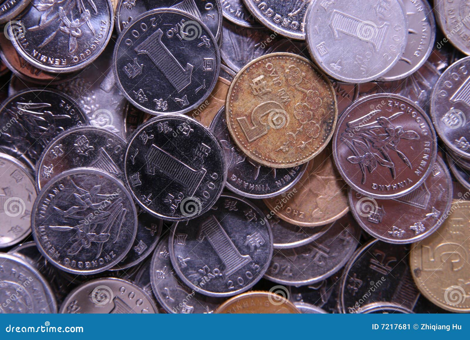 Chinese coins stock image. Image of chinese, yuan, china - 7217681