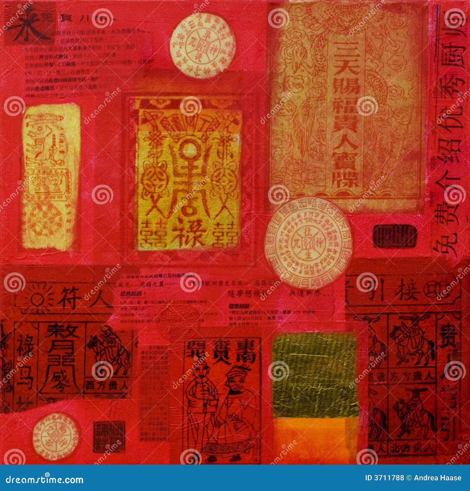 Chinese collage background stock photo. Image of asian - 3711788