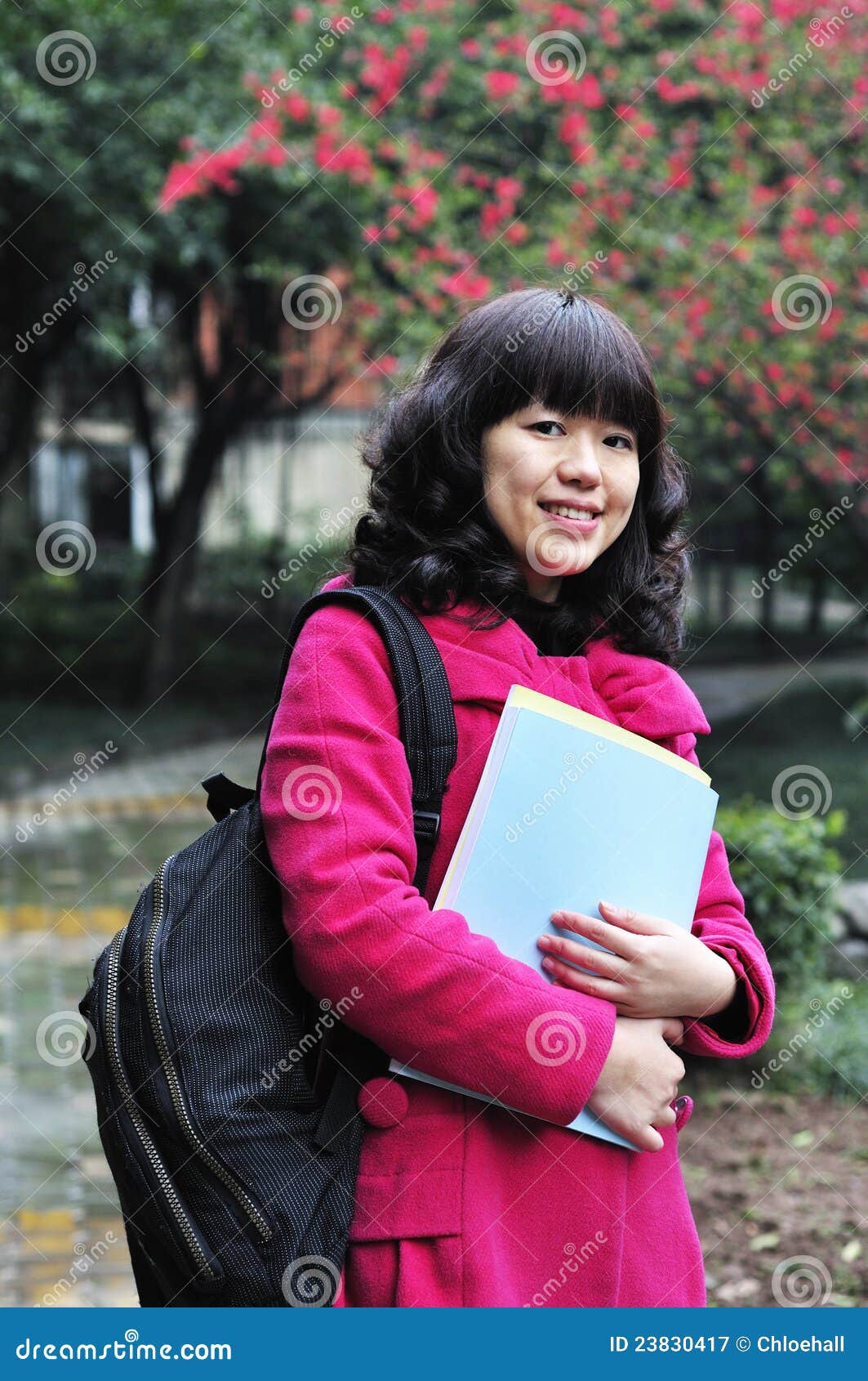 Chinese college student stock image. Image of lady, girl - 23830417