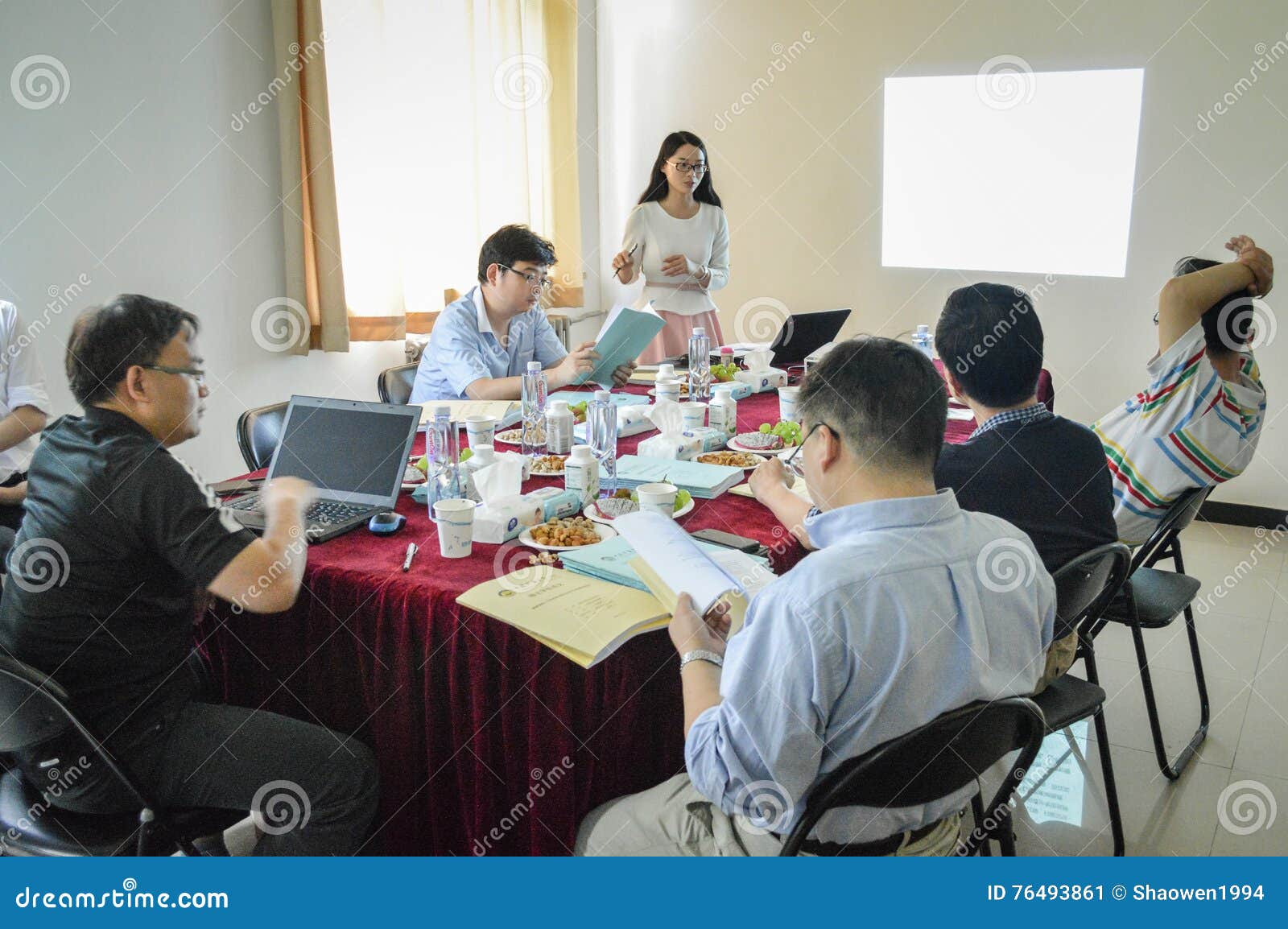 Chinese College Student during the Presentation Editorial Photo - Image ...