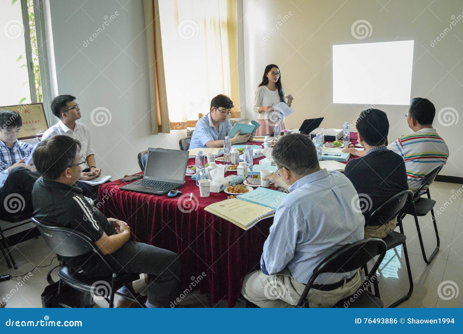 Chinese College Student during the Presentation 3 Editorial Photo ...