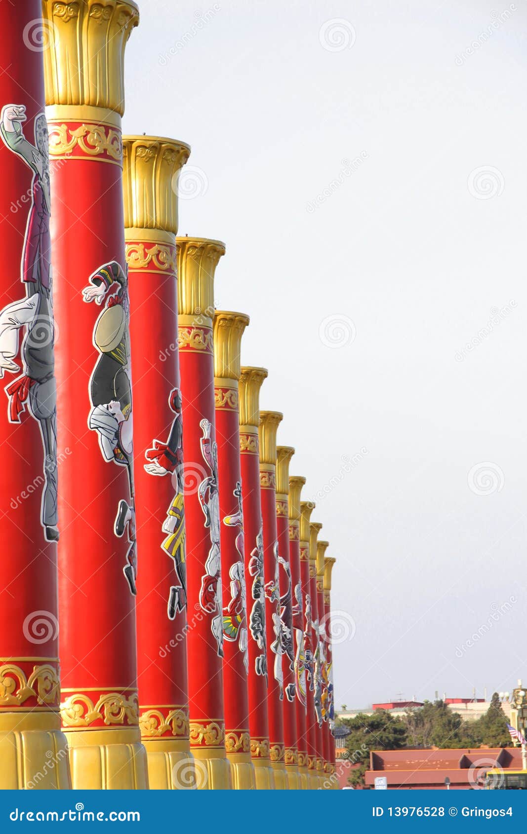 Chinese Columns Tiananmen Square Beijing Stock Photo - Image of china ...