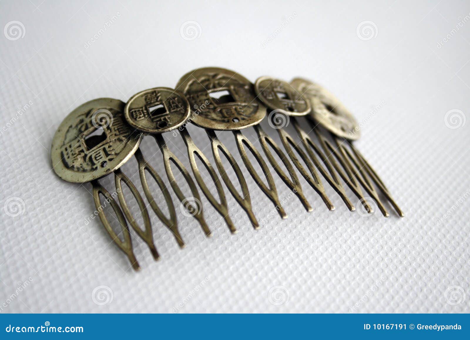 Chinese comb stock image. Image of metal, coin, traditions - 10167191