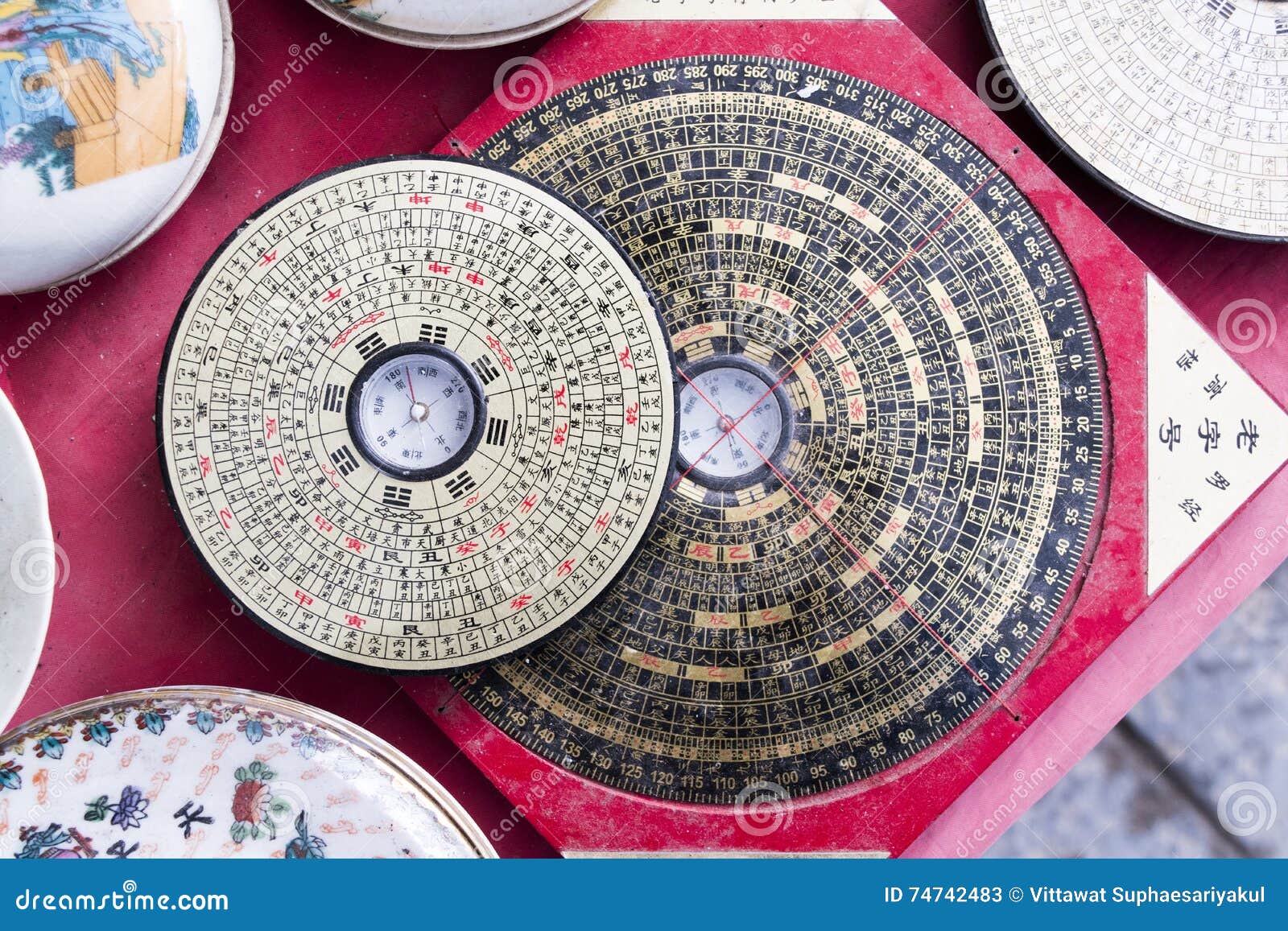 Chinese compass stock image. Image of culture, asian - 74742483