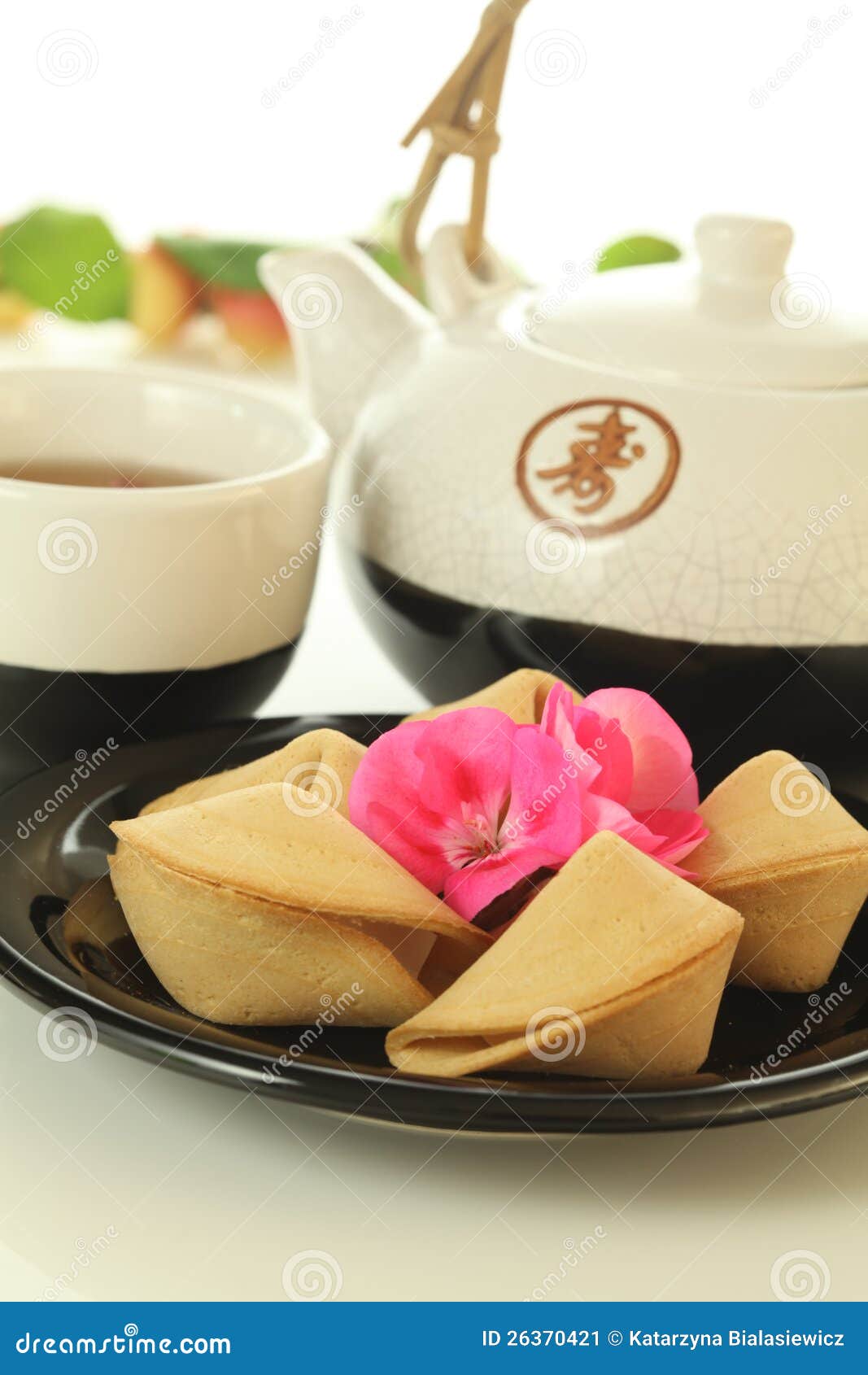Chinese cookies and tea stock image. Image of white, cake - 26370421