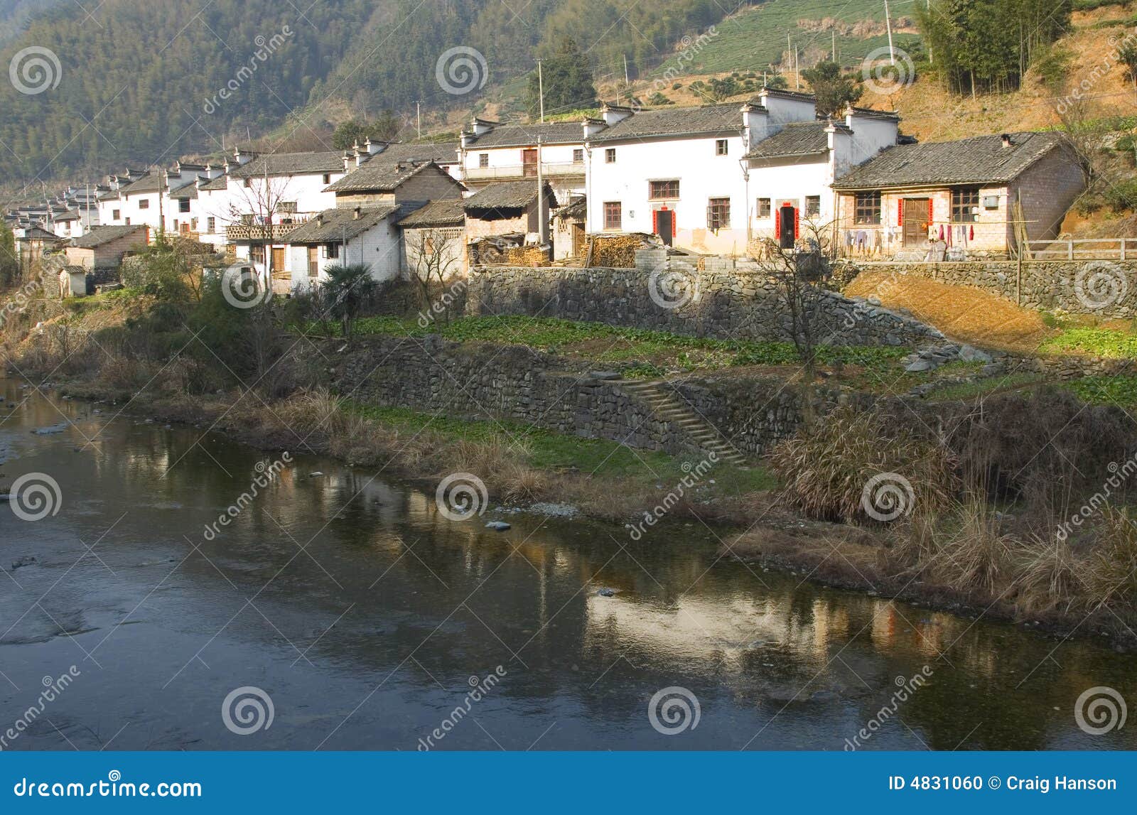 Chinese Country Village stock photo. Image of anhui, white - 4831060