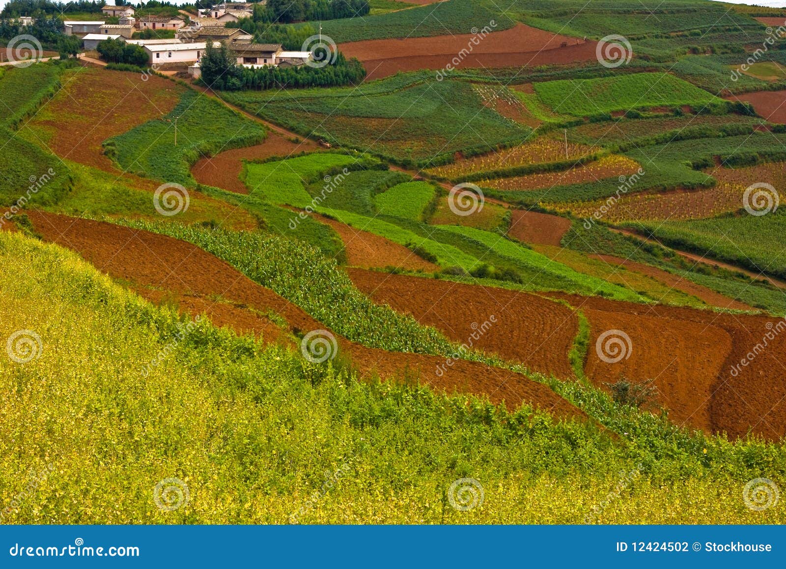 Chinese Countryside Village (2) Stock Photo - Image of colour, farmland ...