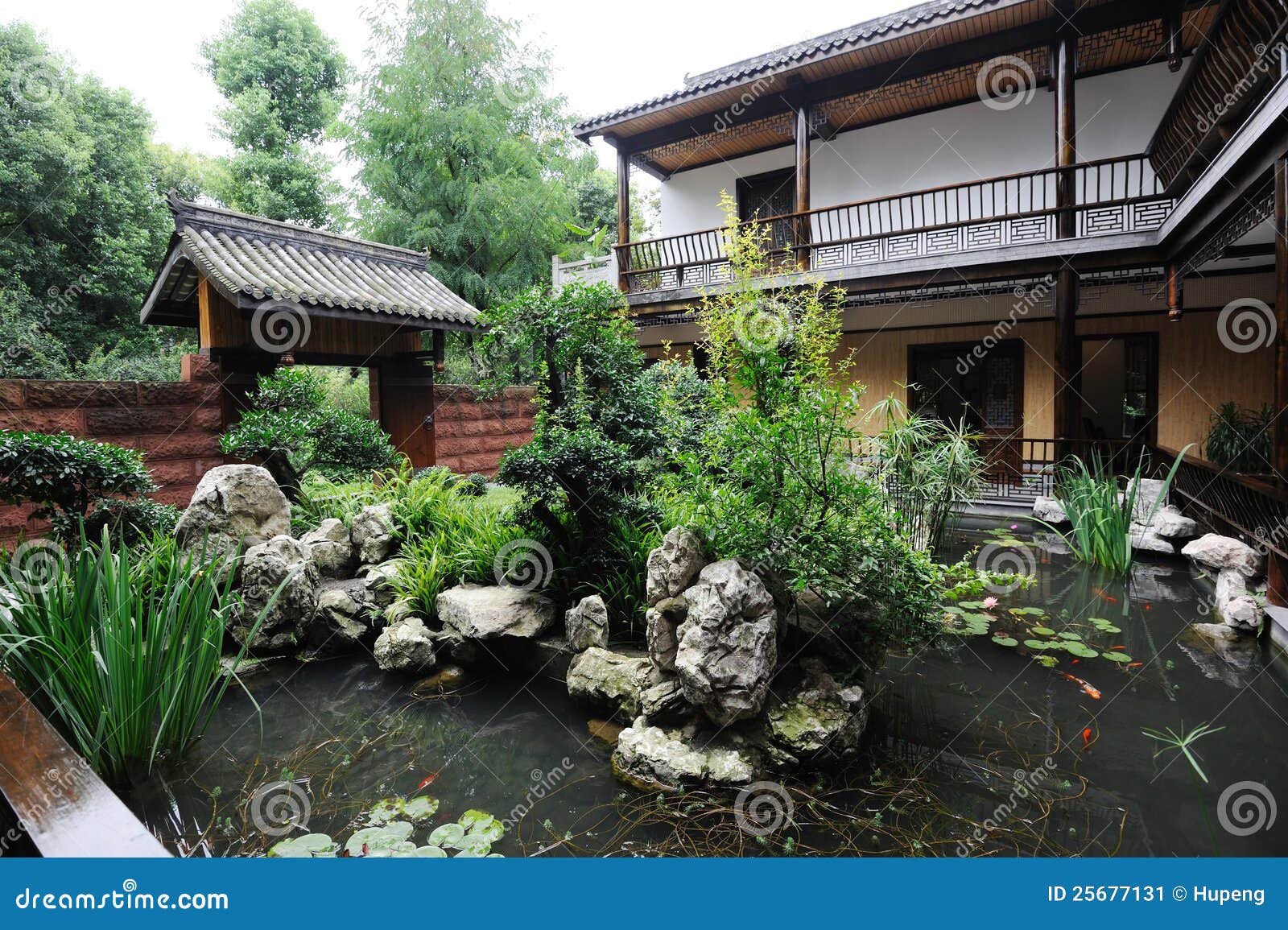 Chinese Courtyard stock image. Image of countryside, chinese - 25677131