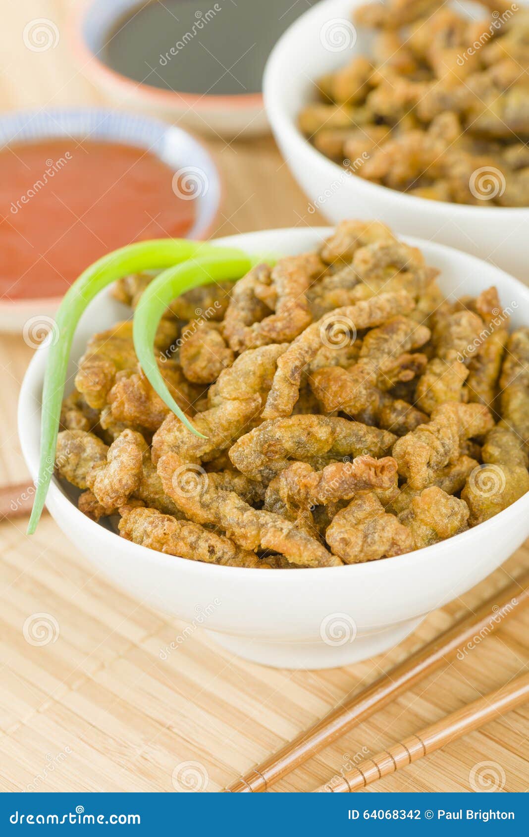 Chinese Crispy Beef stock photo. Image of chopsticks - 64068342