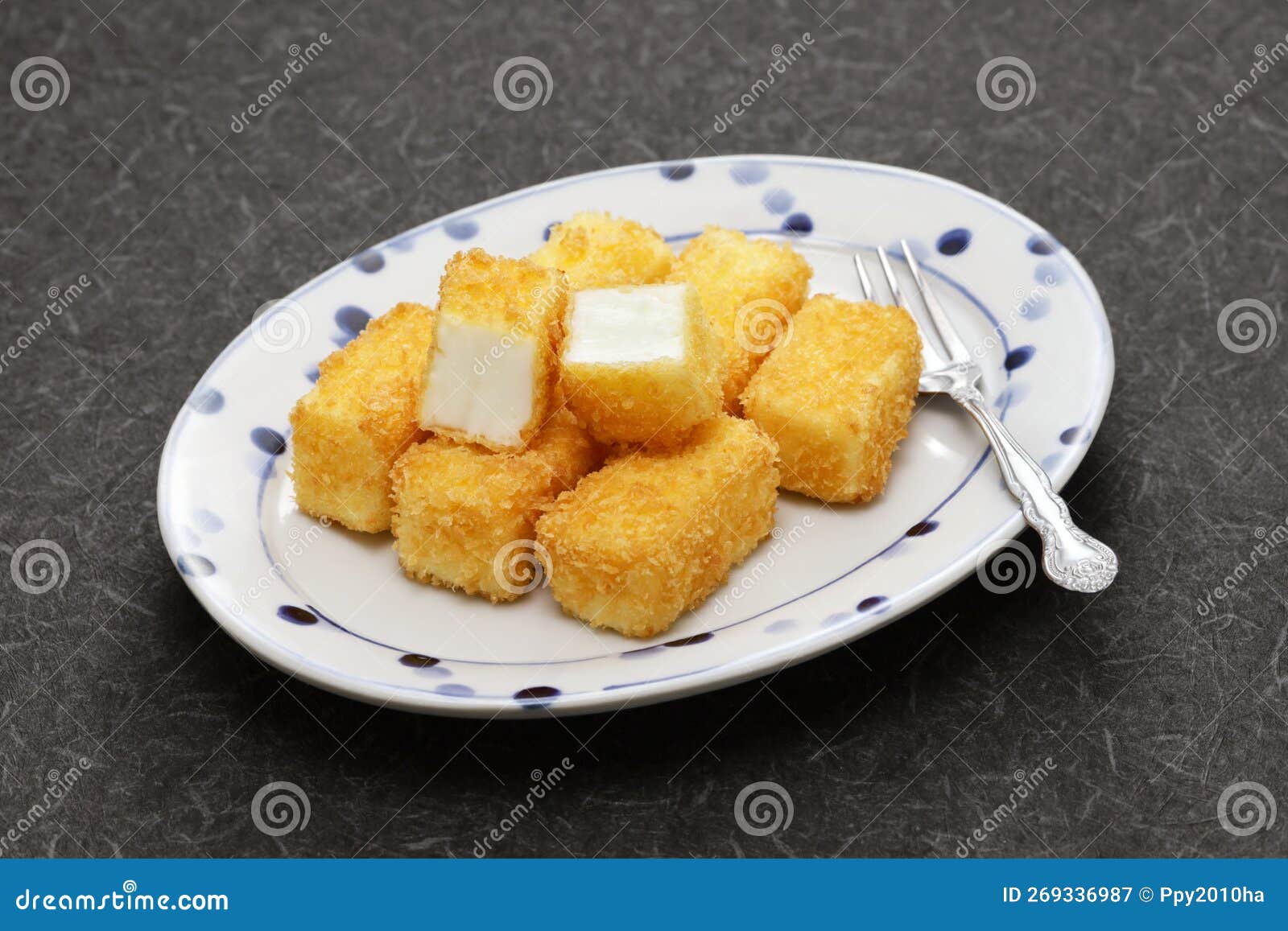 Chinese crispy fried milk stock image. Image of sugar - 269336987