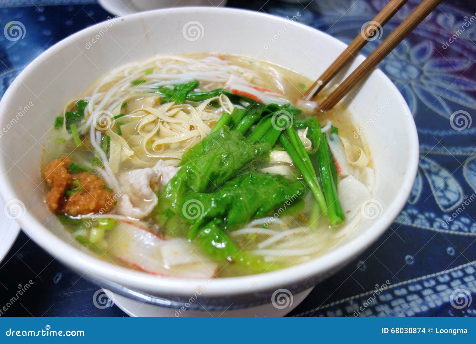 Chinese Cross Bridge Rice Noodle Stock Photo - Image of dinner, cookery ...