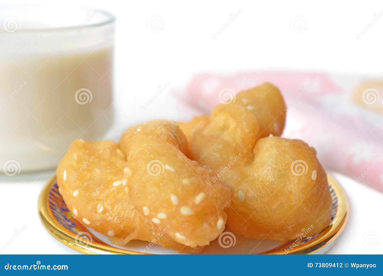 Chinese Cruller In Layered Flatbread, Taiwanese Food Stock Photo ...