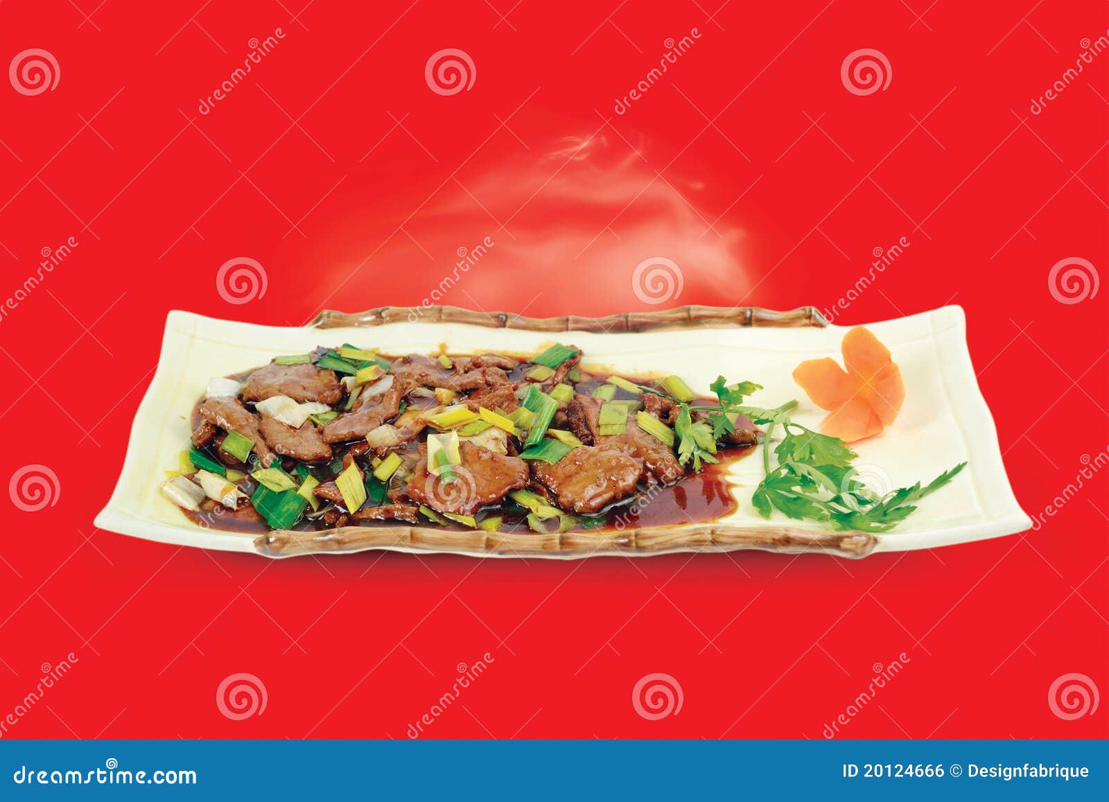 Chinese Cuisine. Beef with Spring Onions. Stock Photo - Image of onion ...