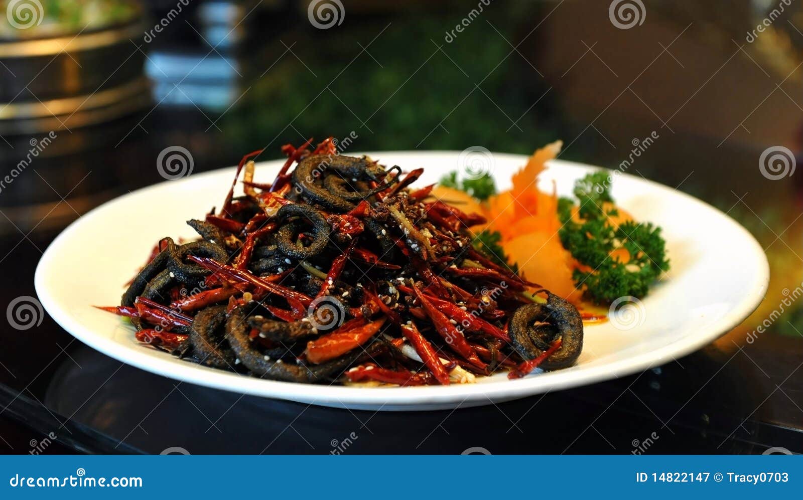 Chinese Cuisine - Red Pepper Eel Stock Image - Image of homemade, diet ...