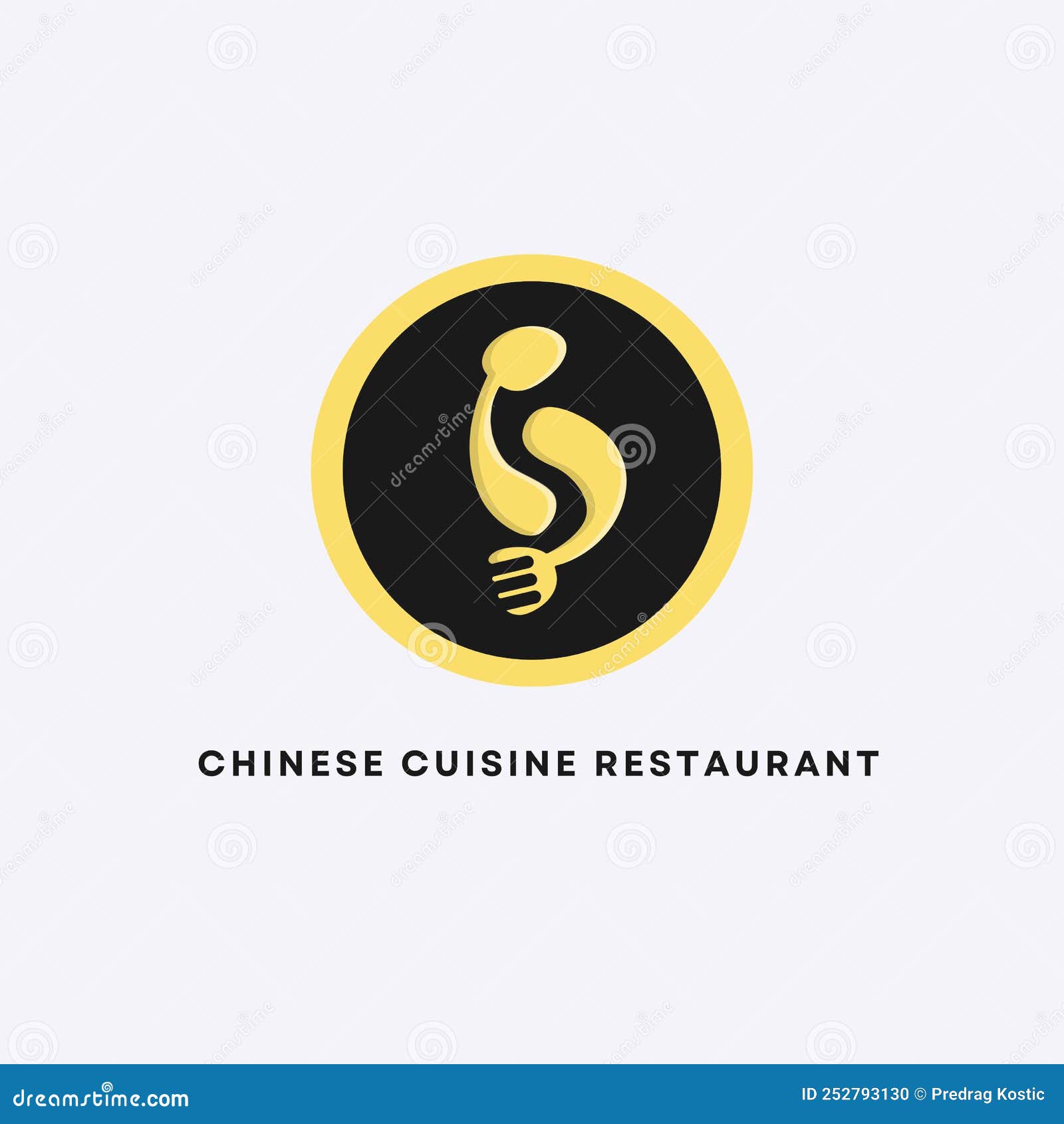 Chinese Cuisine Restaurant Logo Stock Illustration - Illustration of ...