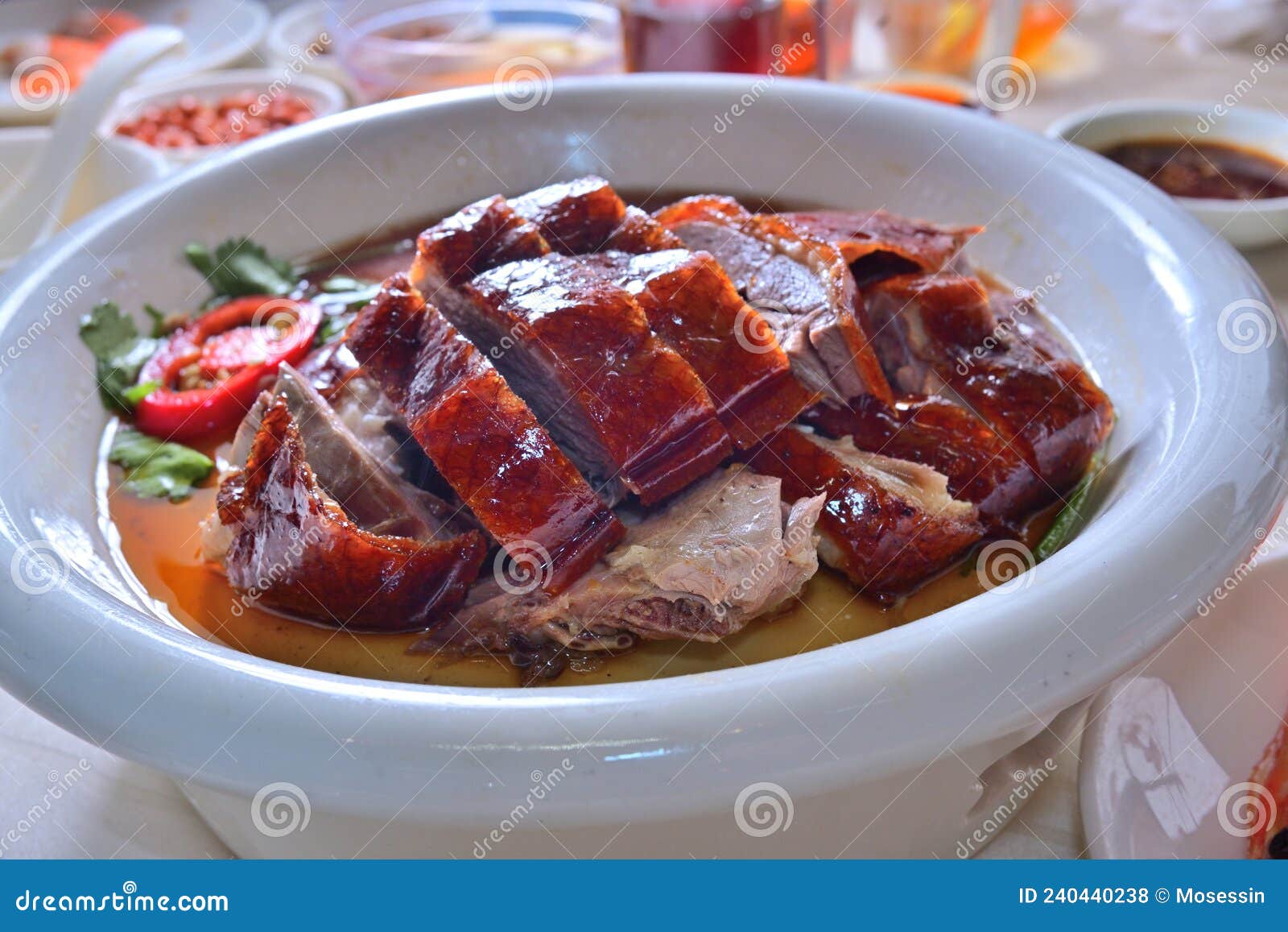 Roasted goose dish stock photo. Image of style, dinner - 240440238