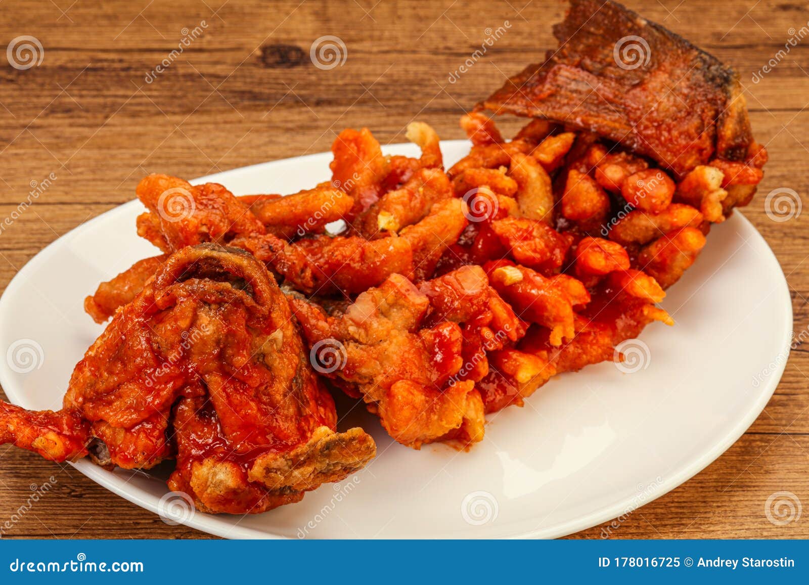 Chinese Cuisine Squirrel Fish with Sauce Stock Image - Image of plate ...