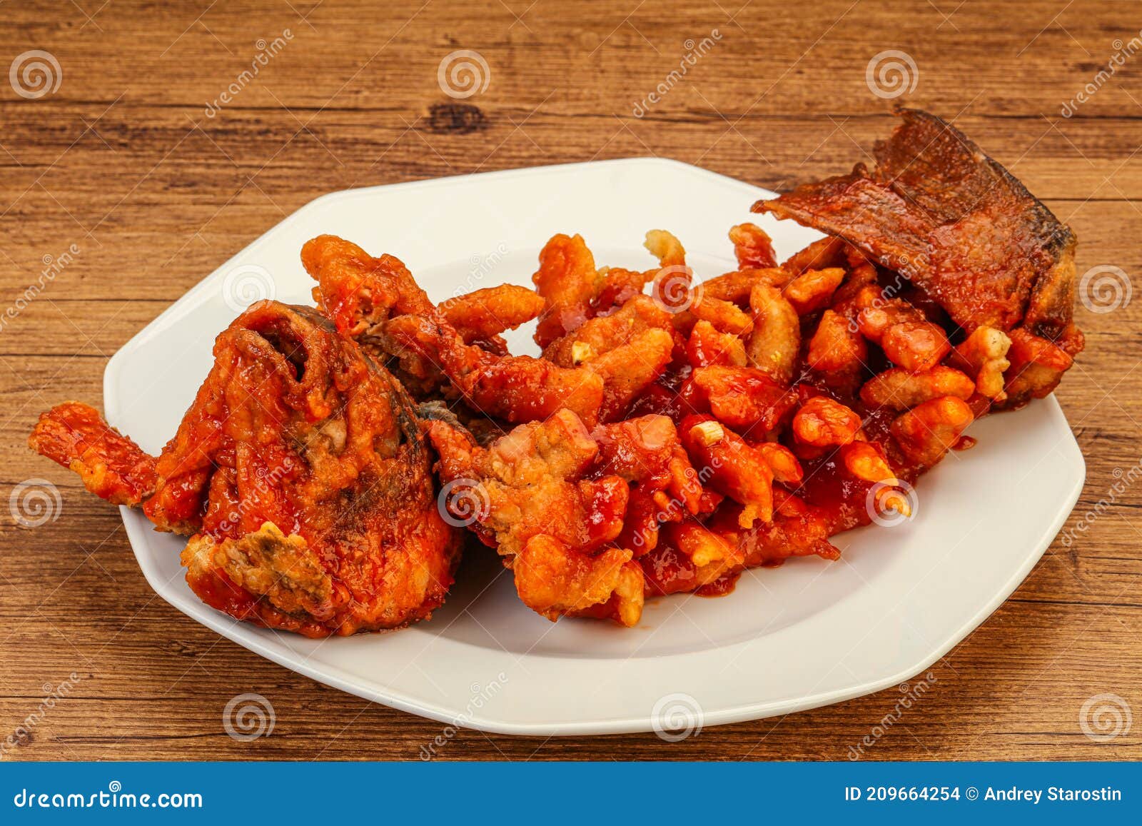 Chinese Cuisine Squirrel Fish with Sauce Stock Photo - Image of shaped ...