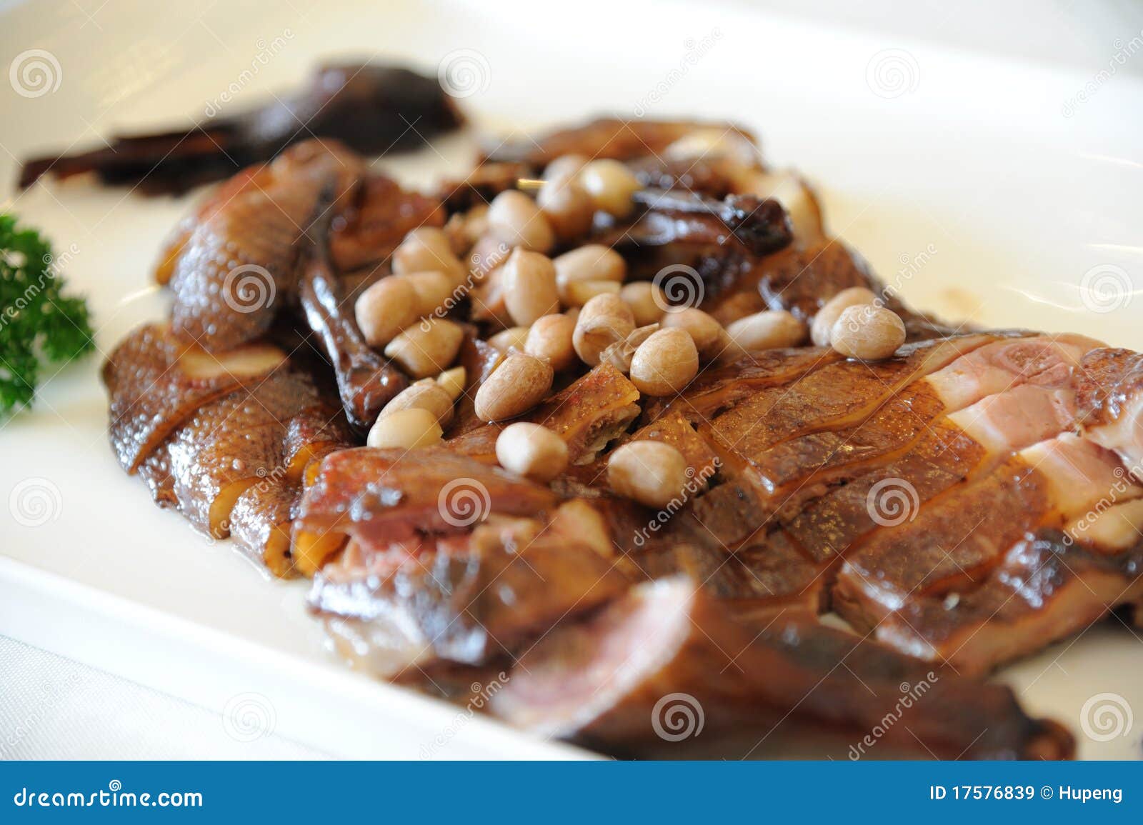 Chinese Cuisine Stewed Duck and Peanut Stock Image - Image of cook ...