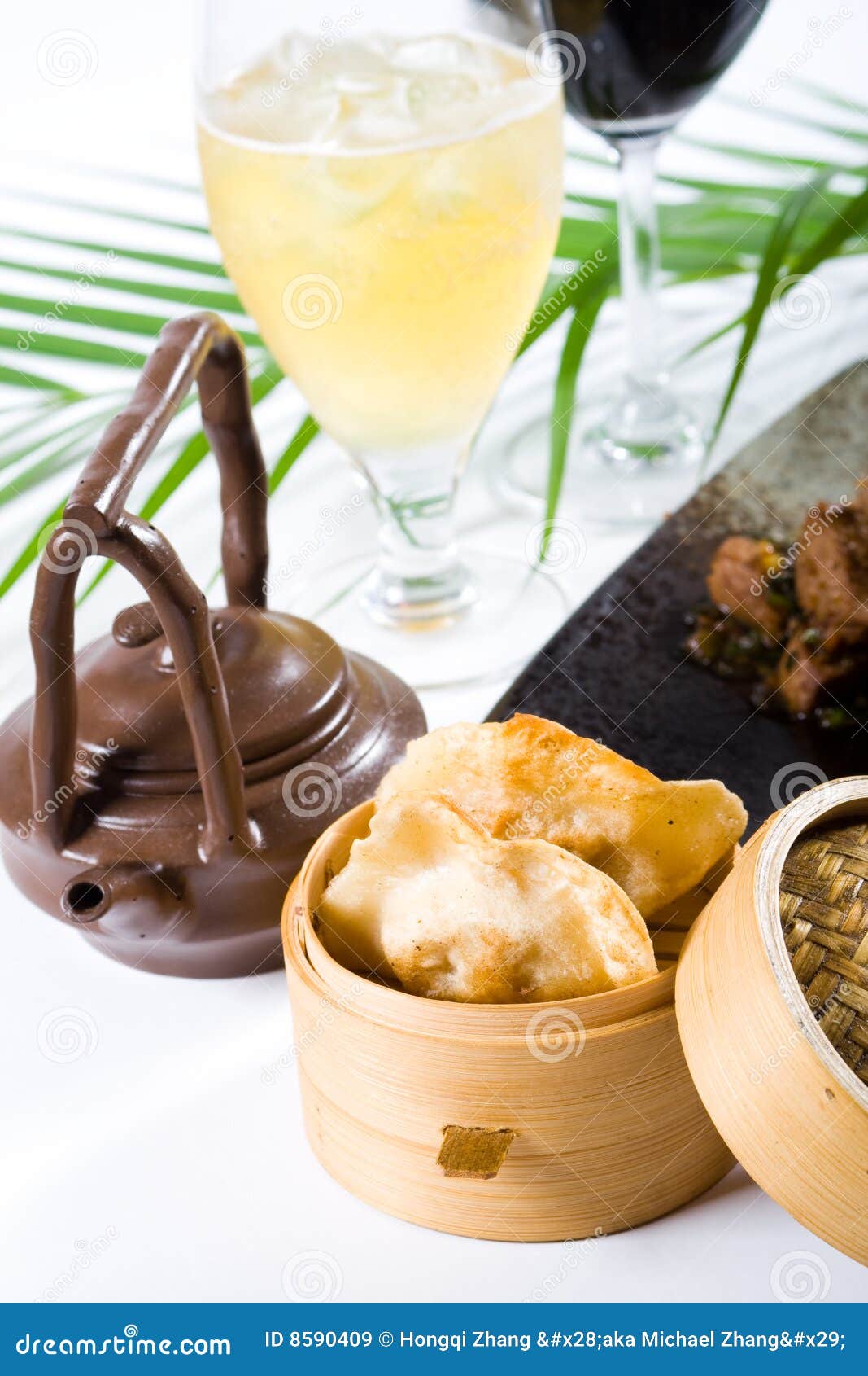 Chinese cuisine and tea stock image. Image of green, dumplings - 8590409