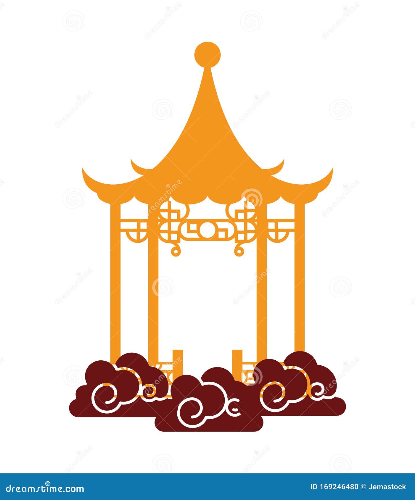 Construction Chinese Building Royalty-Free Cartoon | CartoonDealer.com ...