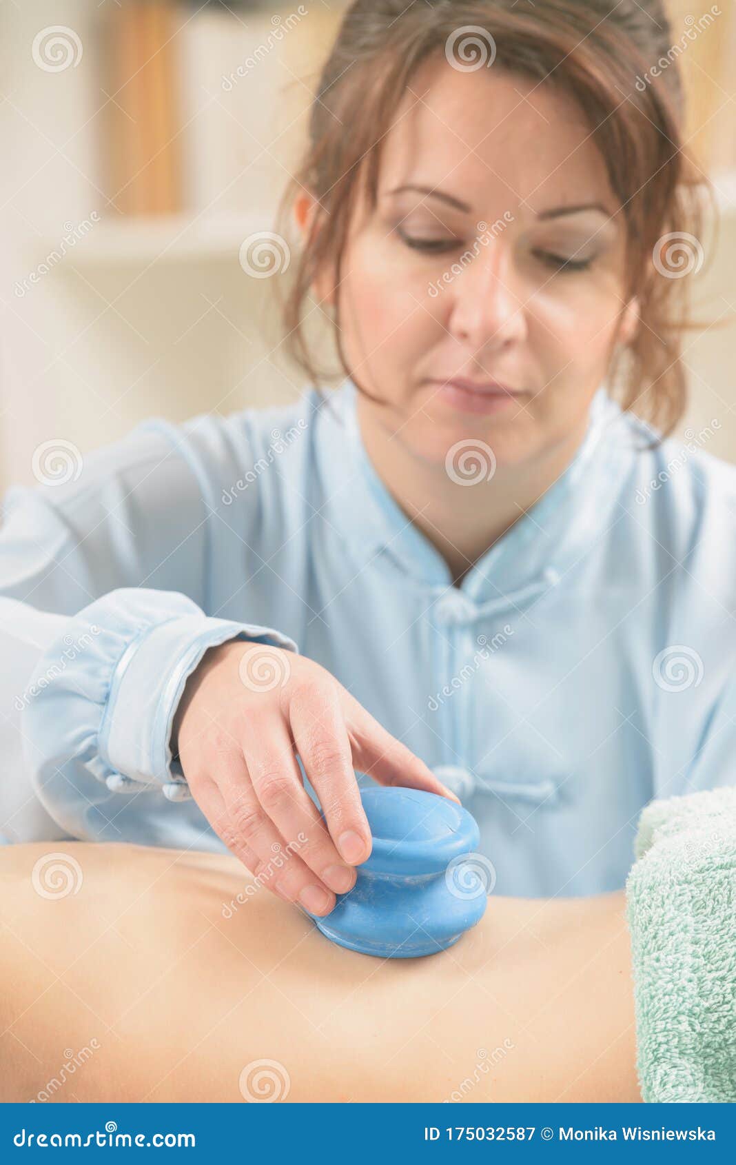 Chinese cupping therapy stock image. Image of healing - 175032587