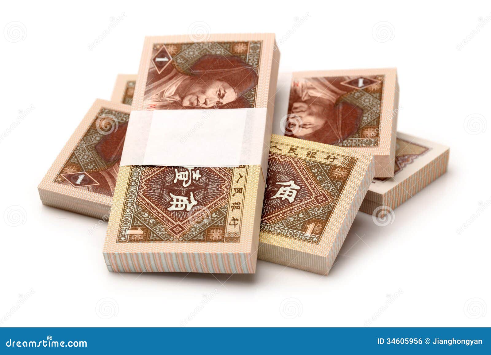 Chinese currency JIAO stock photo. Image of jiao, loan - 34605956