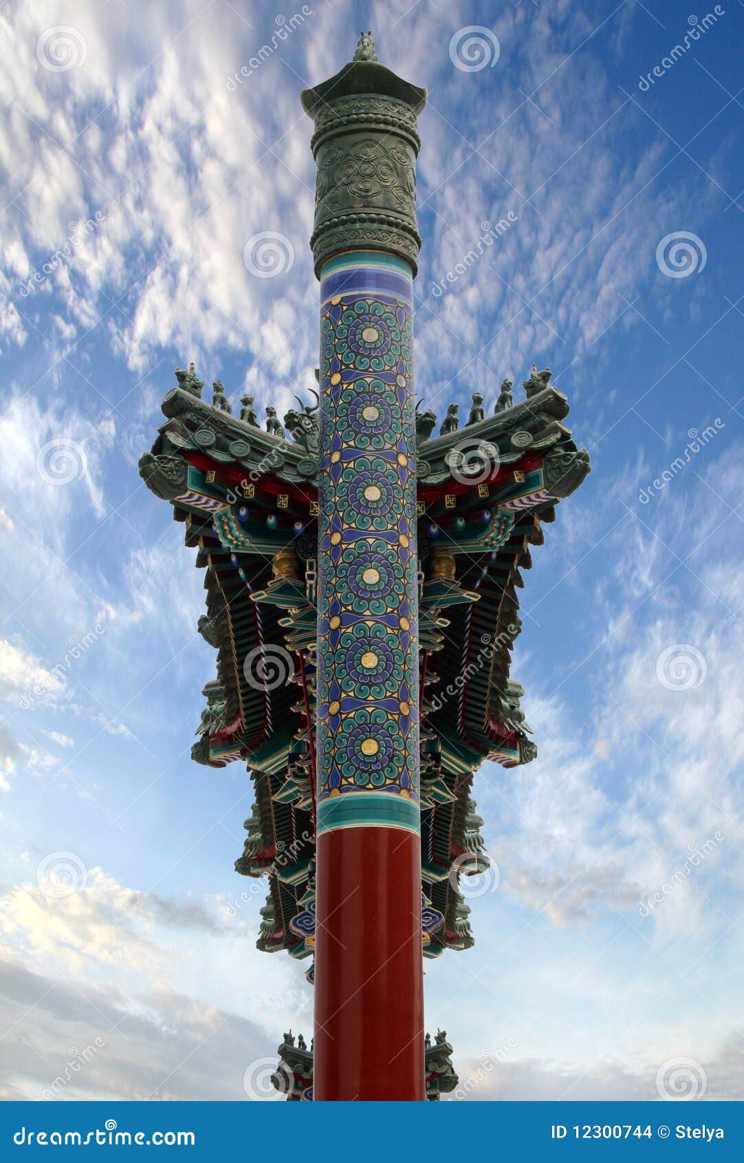 Chinese Decorative Architecture / Arch Stock Photo - Image of ...