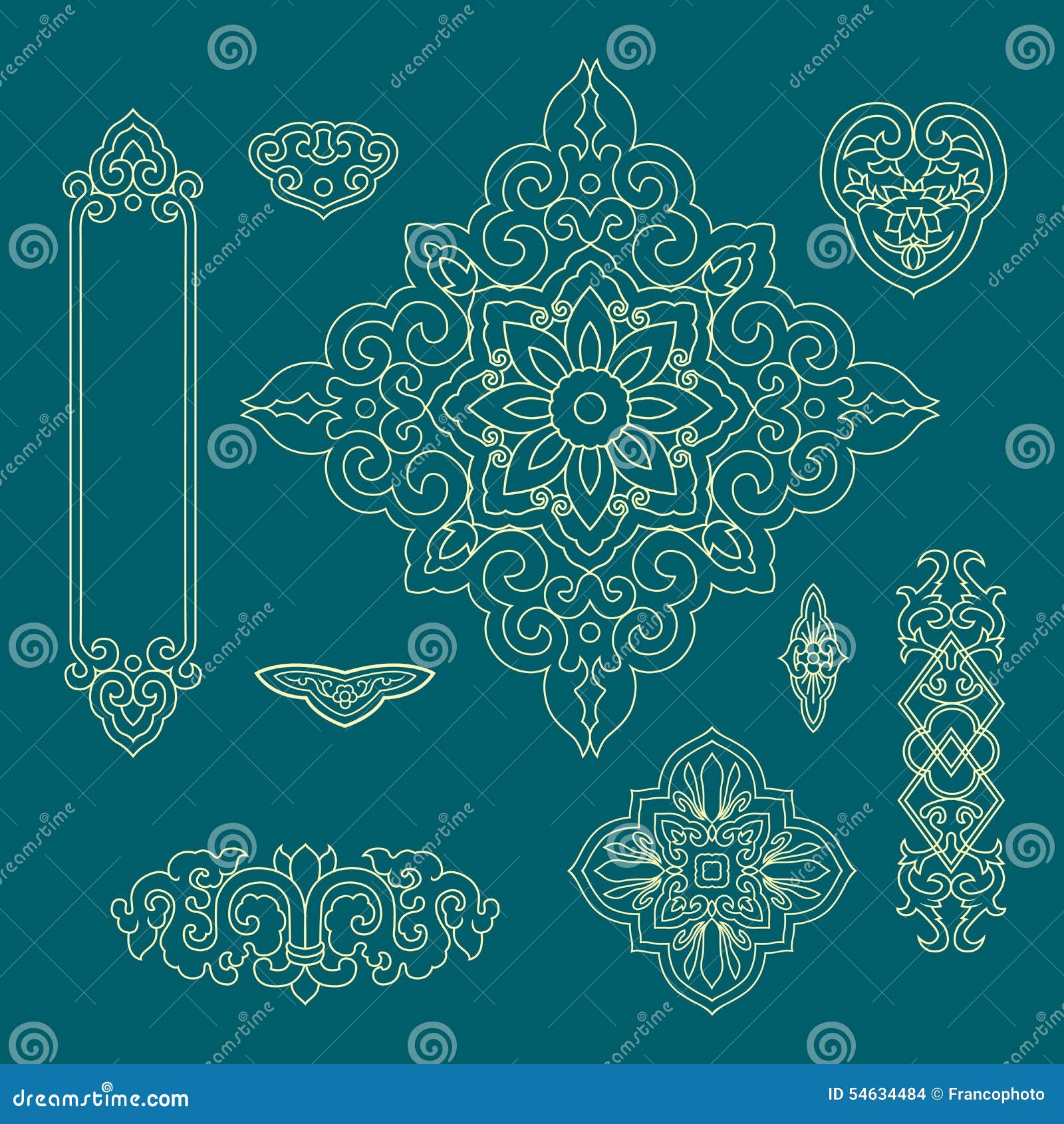 Chinese Decorative Pattern 2 Stock Vector - Illustration of lucky ...