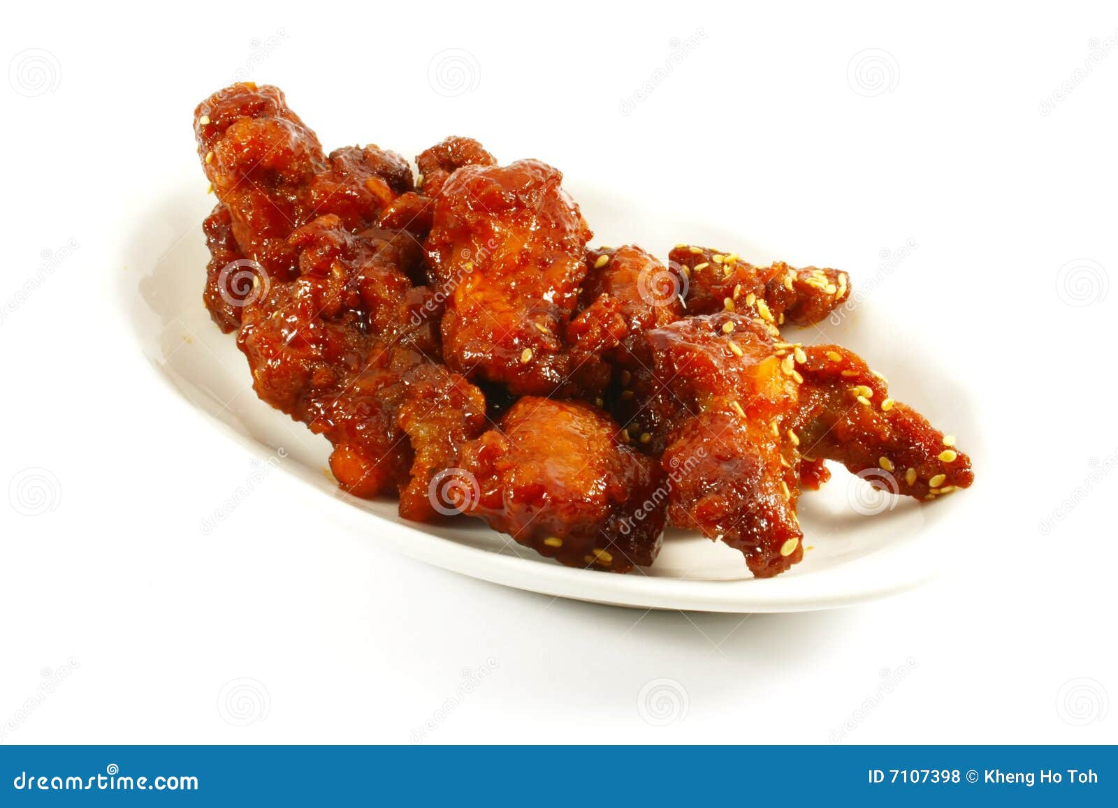 Chinese Deep Fried Pork Chunks Stock Photo - Image of sweet, oriental ...