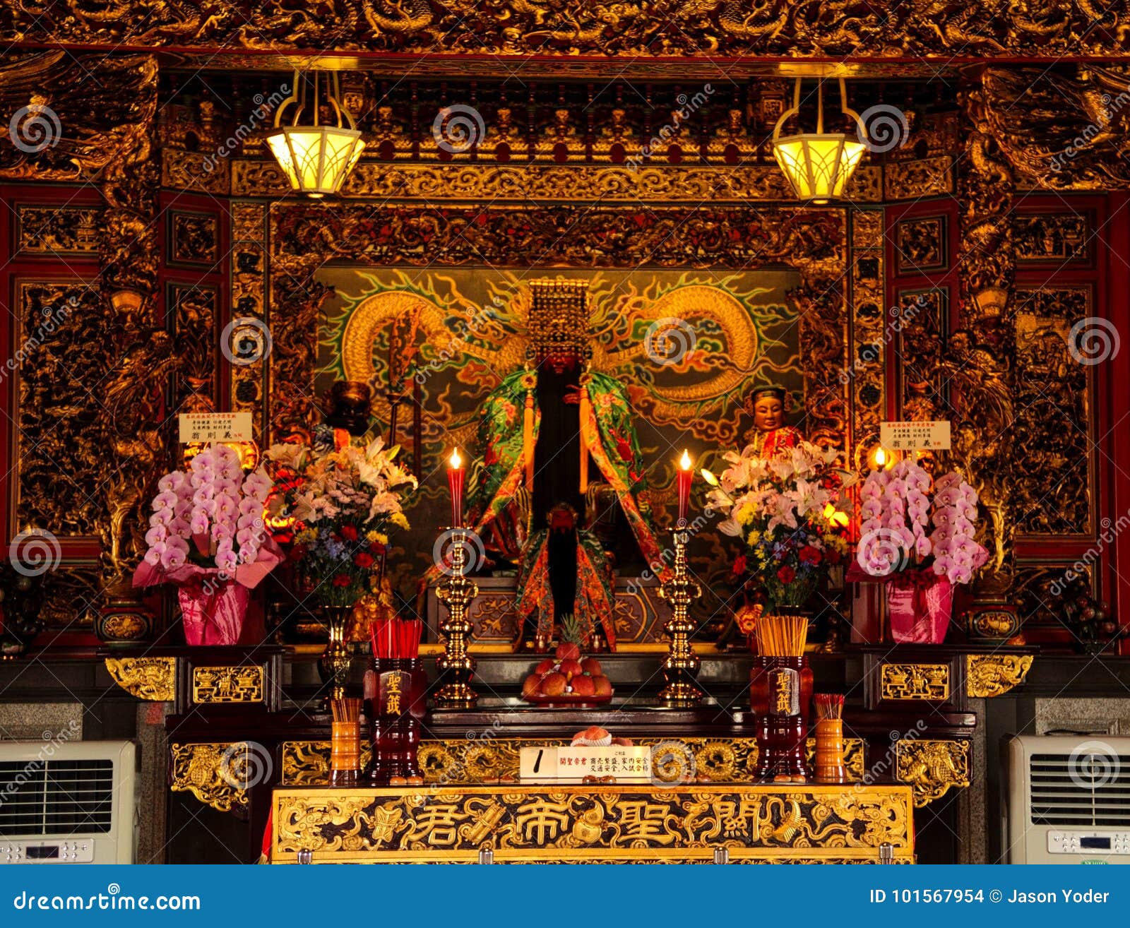 Chinese Deity stock photo. Image of kong, temple, religion - 101567954