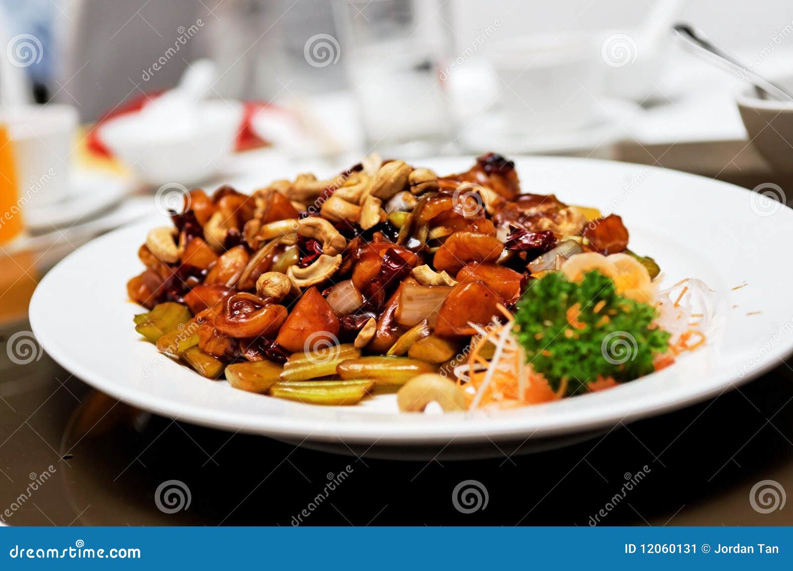 Chinese Delicacy Served in a Restaurant Stock Image - Image of plate ...