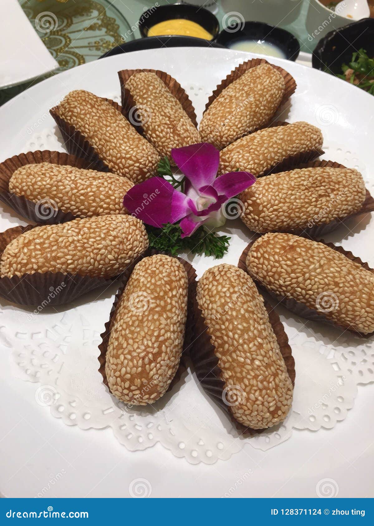 Chinese dessert stock photo. Image of chinese, cake - 128371124