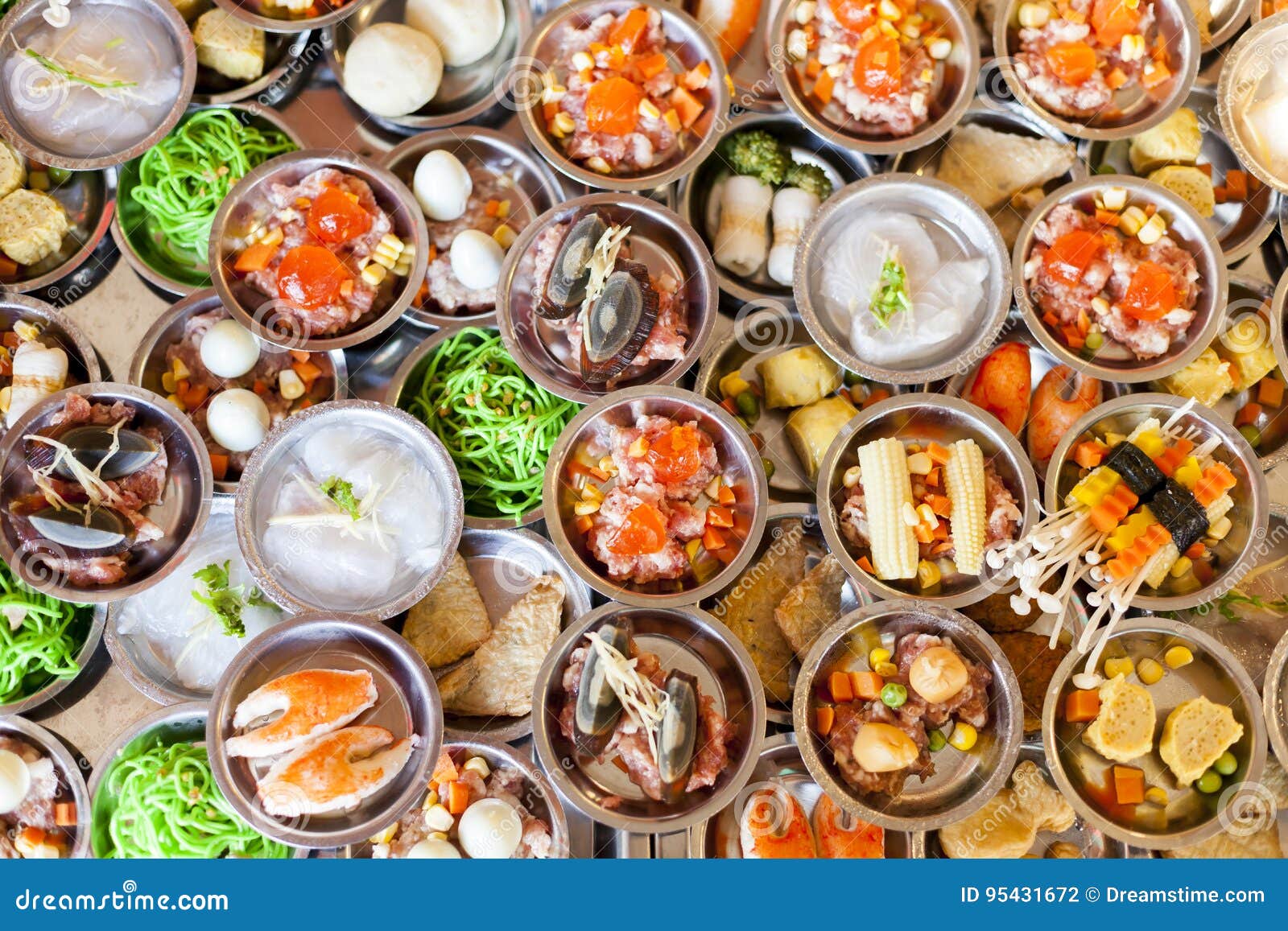 Chinese Dim Sum Buffet stock photo. Image of asia, dimsum - 95431672