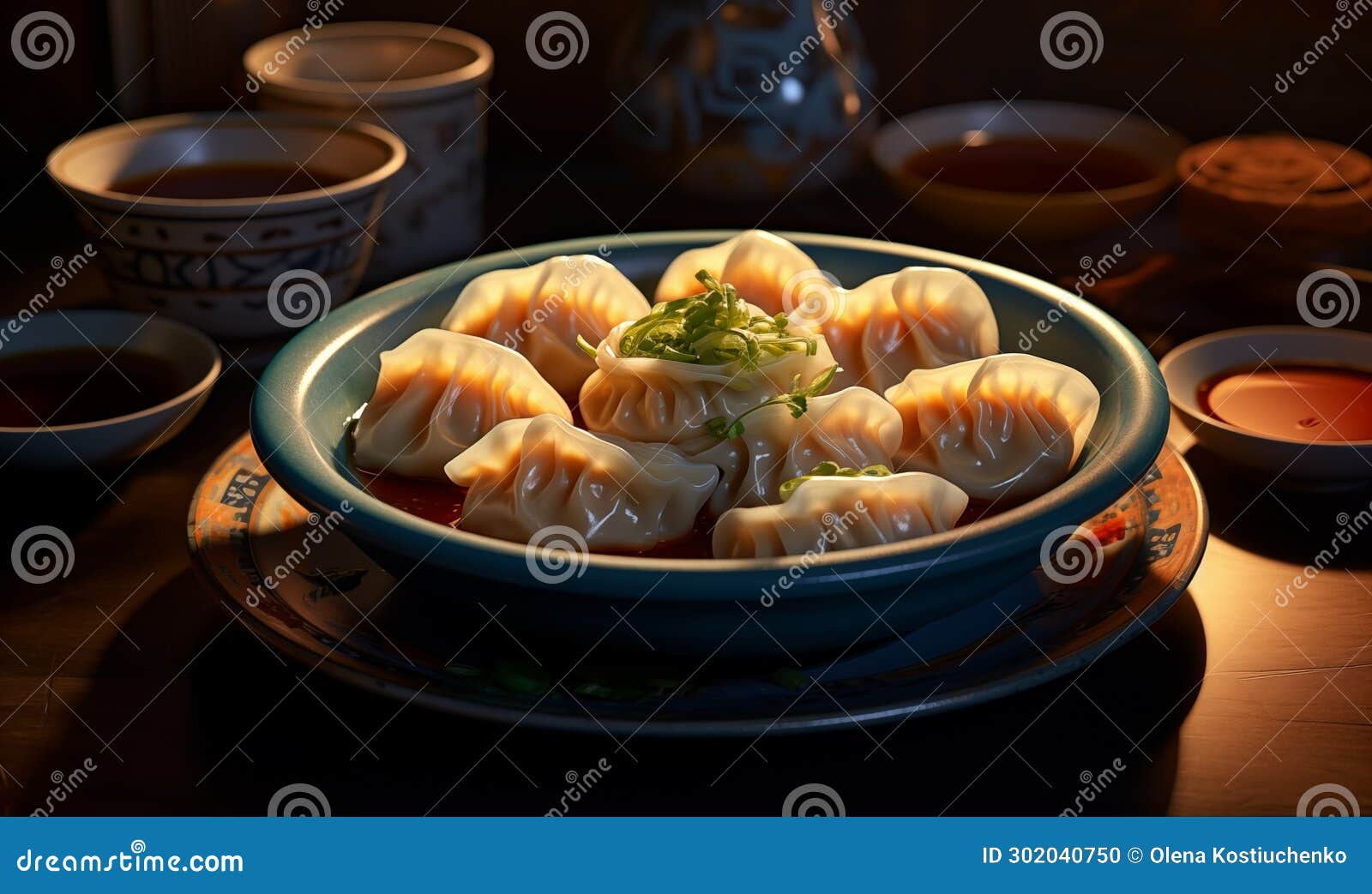 Chinese Dim Sum in the Tray on the Table Stock Photo - Image of asia ...