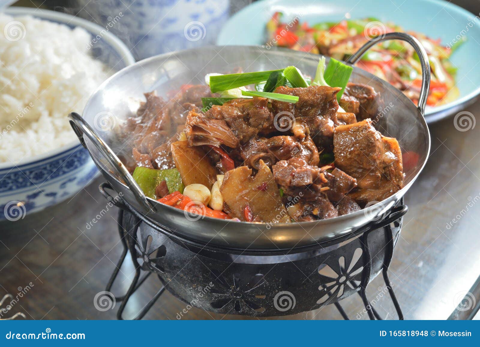 Chinese dish Hot stew beef stock photo. Image of barbecue - 165818948